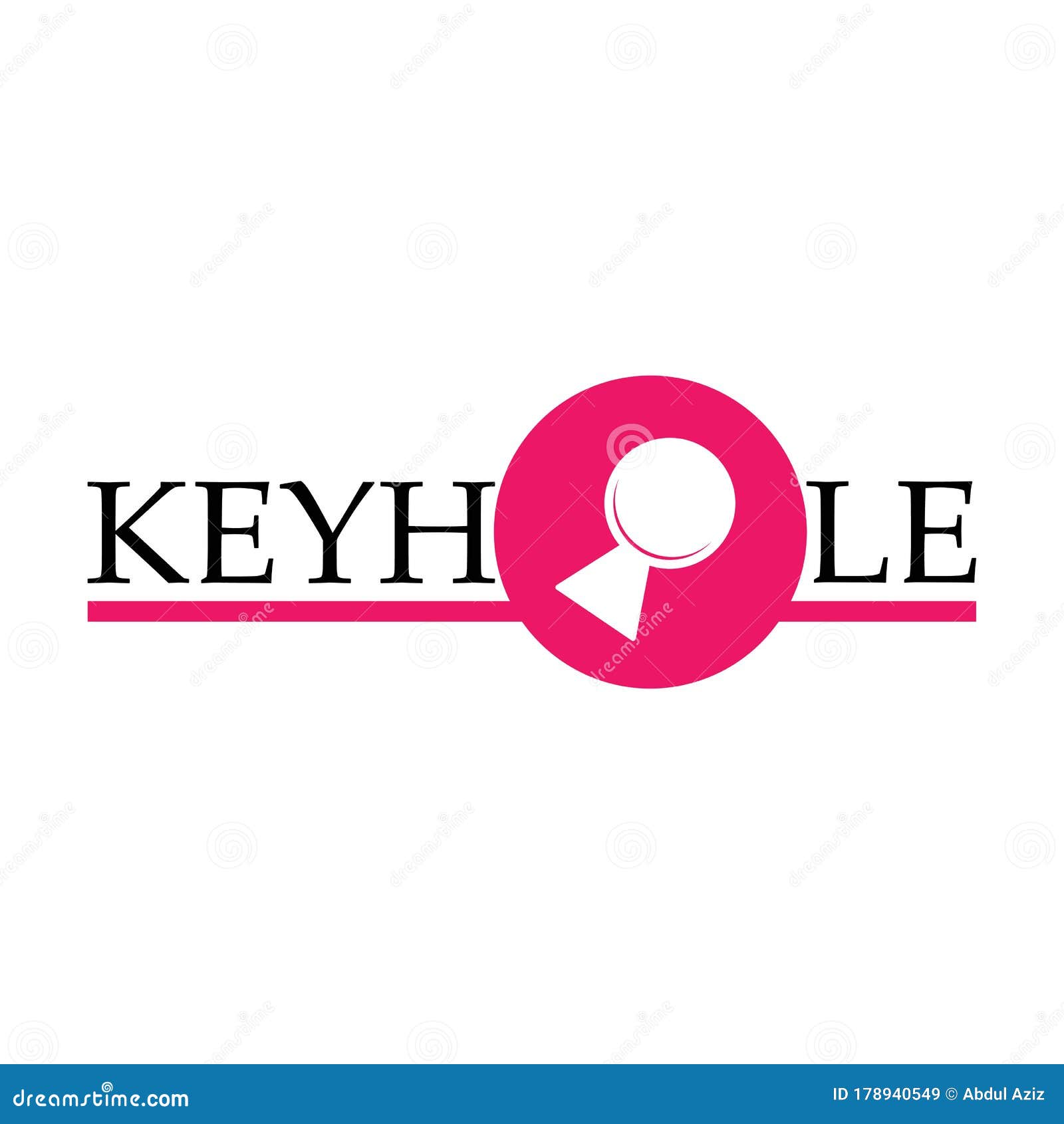 Keyhole Illustration Logo Vector Stock Vector - Illustration of perfect ...