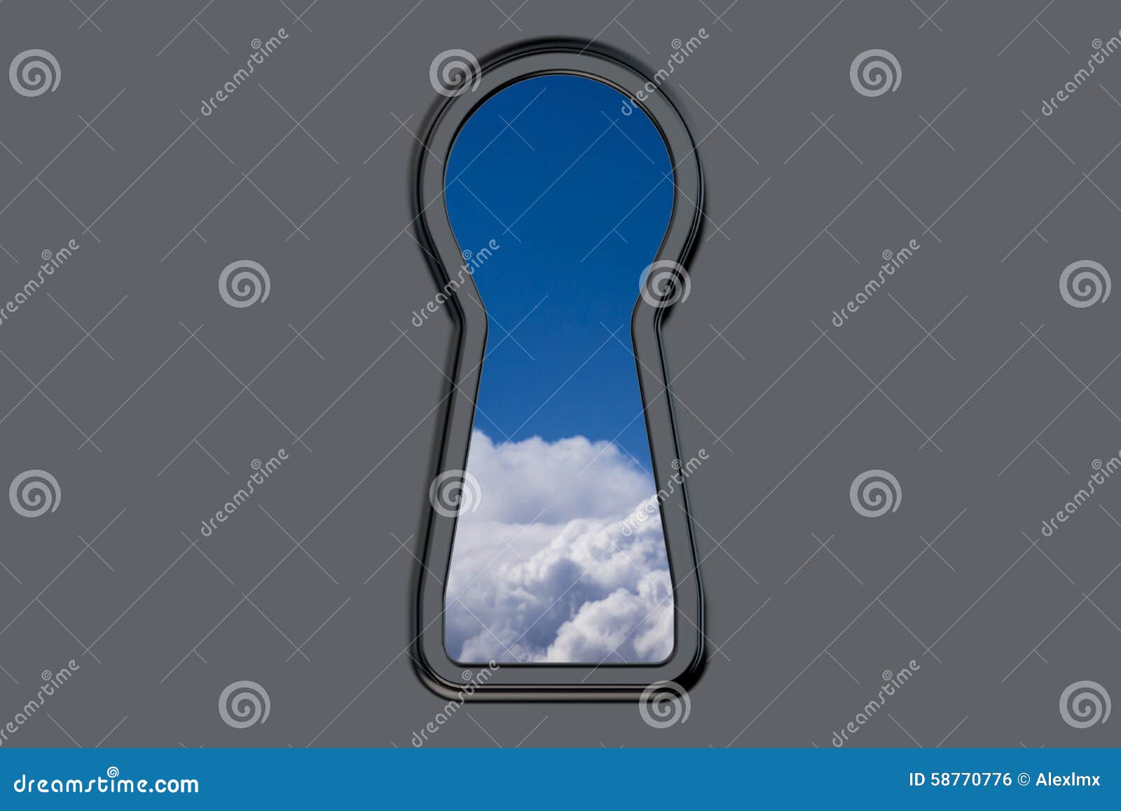 Keyhole stock illustration. Illustration of door, black - 58770776