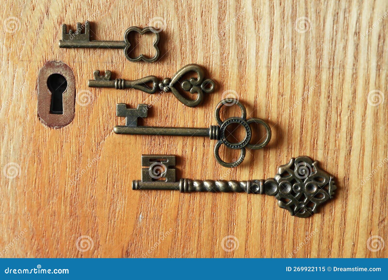 Keyhole with Keys stock image. Image of diversity, industry - 269922115