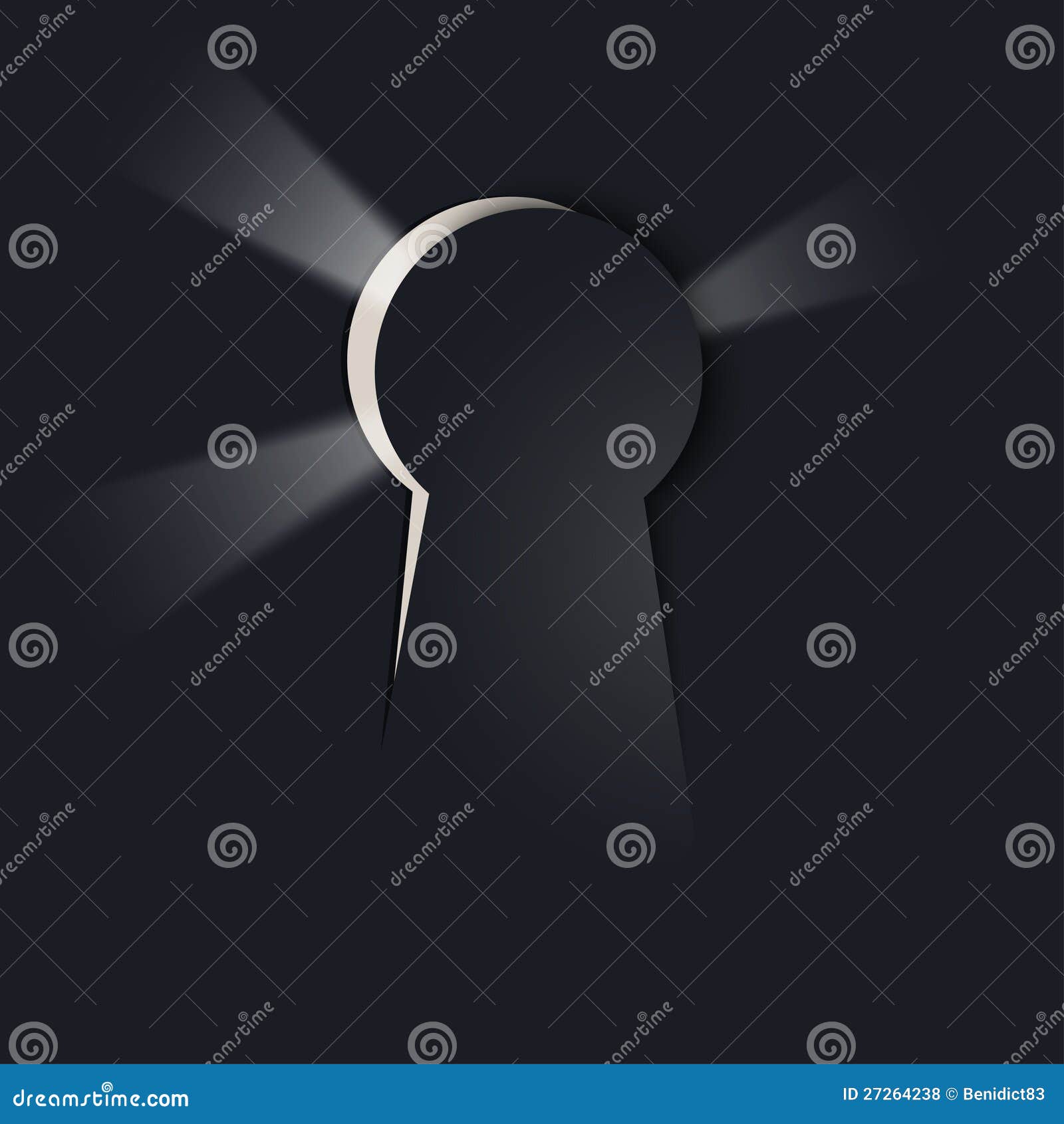 Keyhole with lights stock vector. Illustration of holes - 27264238