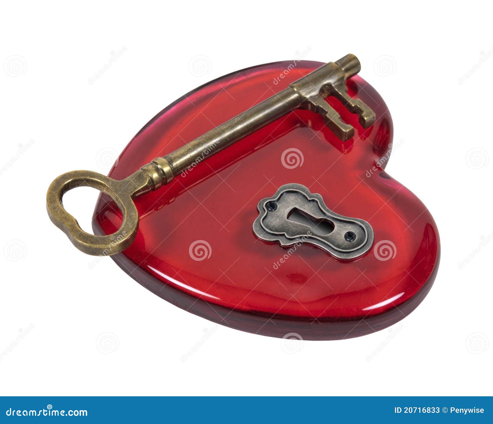 Keyhole and Lock on a Red Heart Stock Image - Image of happy, love ...