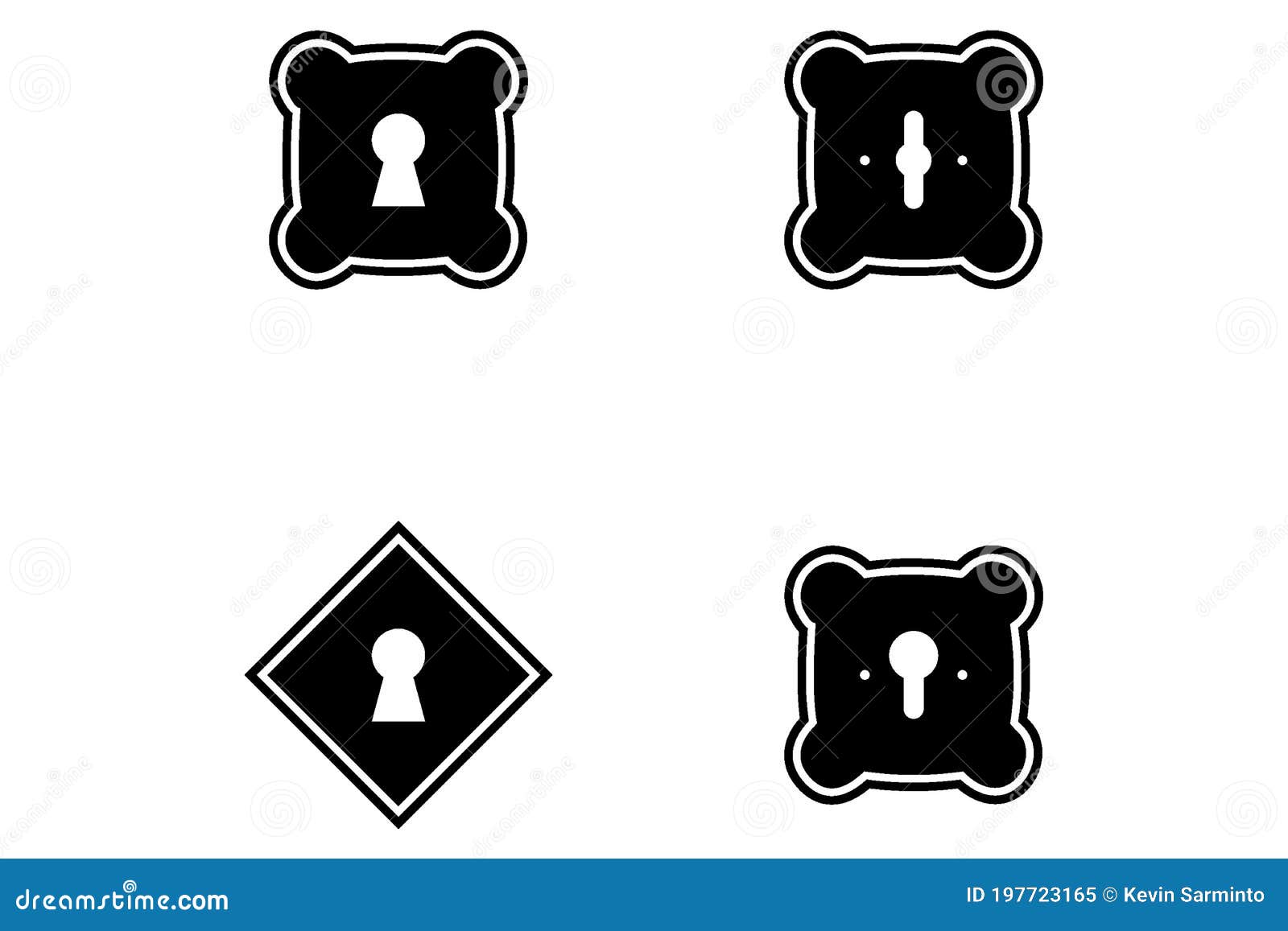 Keyhole logo design stock vector. Illustration of logo - 197723165