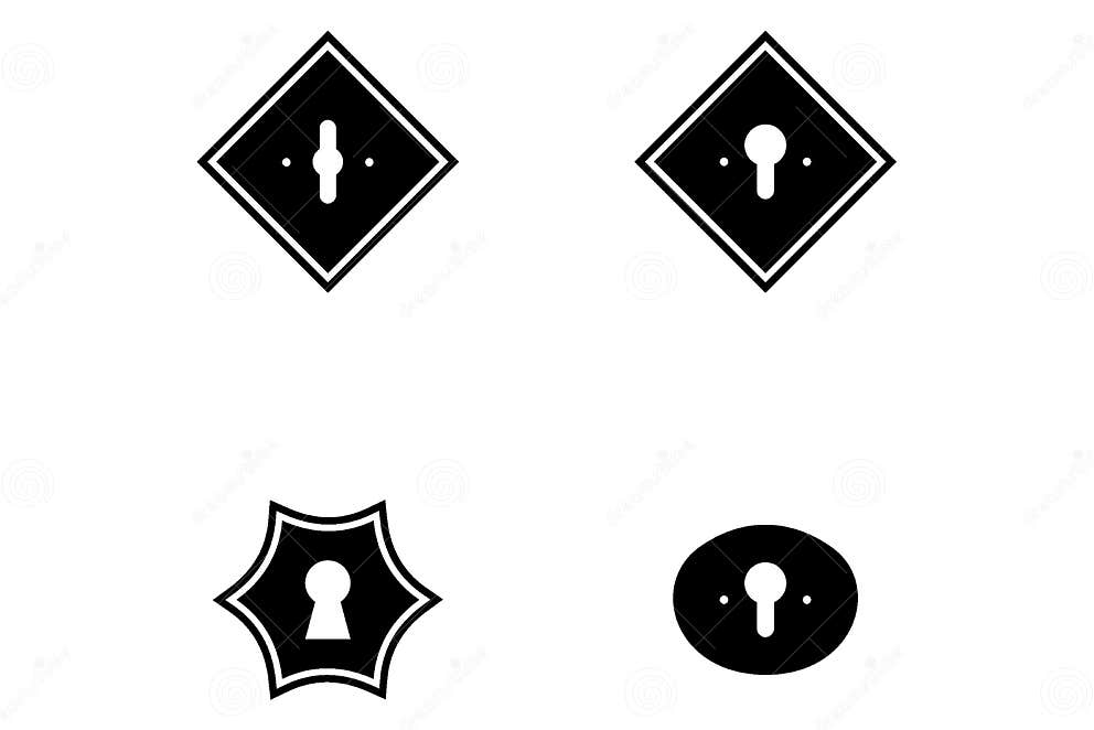 Keyhole logo design stock vector. Illustration of network - 197723210