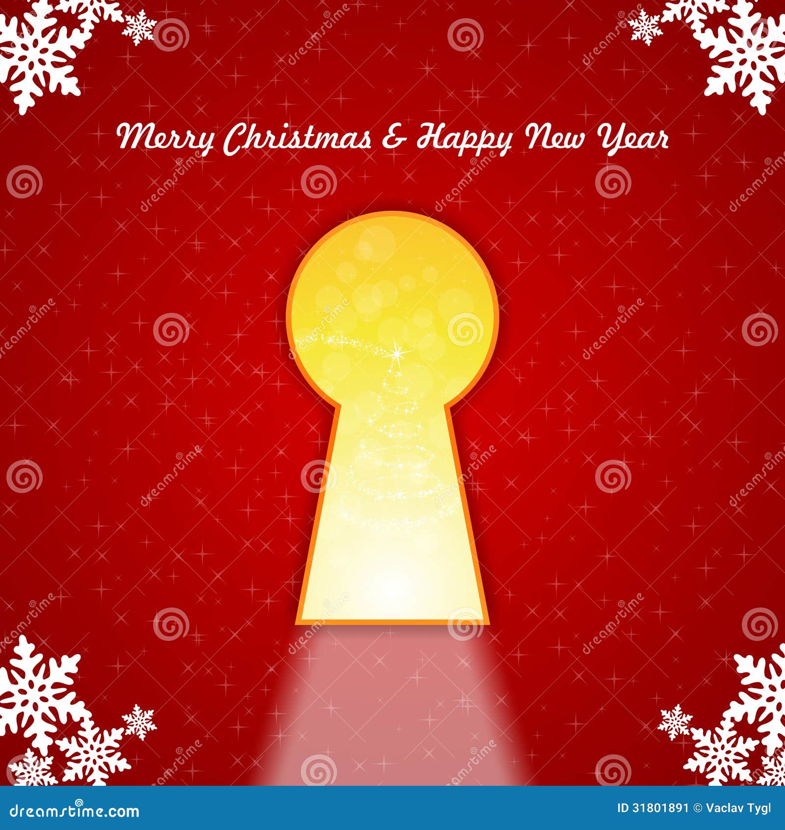 Keyhole merry christmas stock illustration. Illustration of merry ...