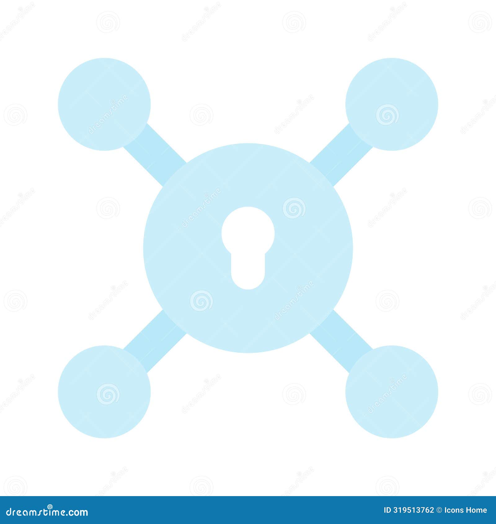 A Network Of Nodes And Lines Royalty-Free Cartoon | CartoonDealer.com ...