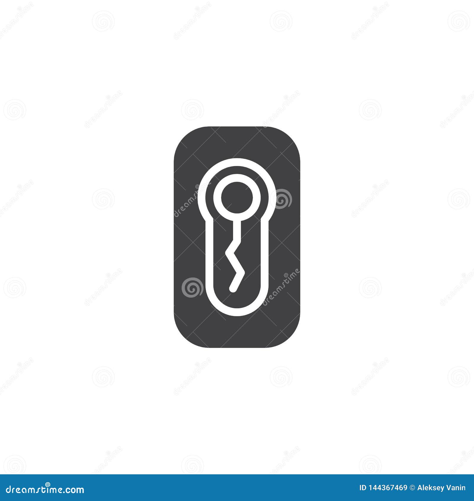 Keyhole and Picklock Vector Icon Stock Vector - Illustration of design ...