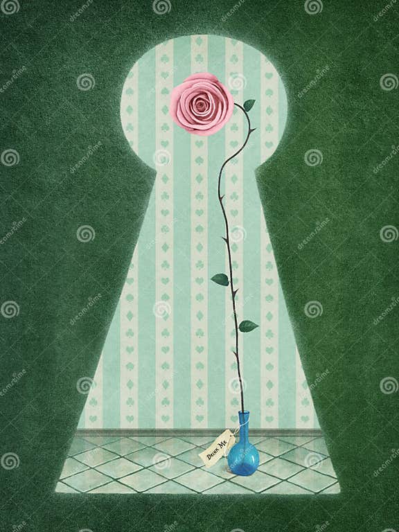 Keyhole Rose stock illustration. Illustration of texture - 78700997