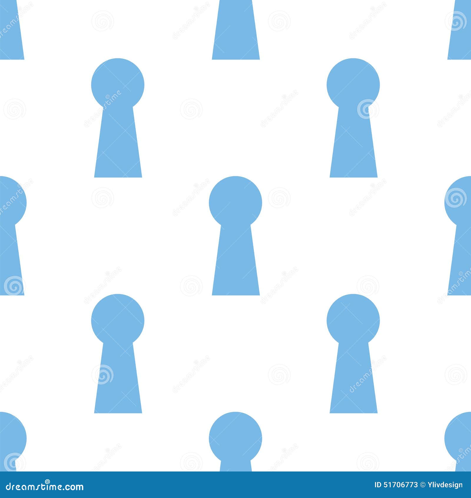 Keyhole seamless pattern stock vector. Illustration of design - 51706773
