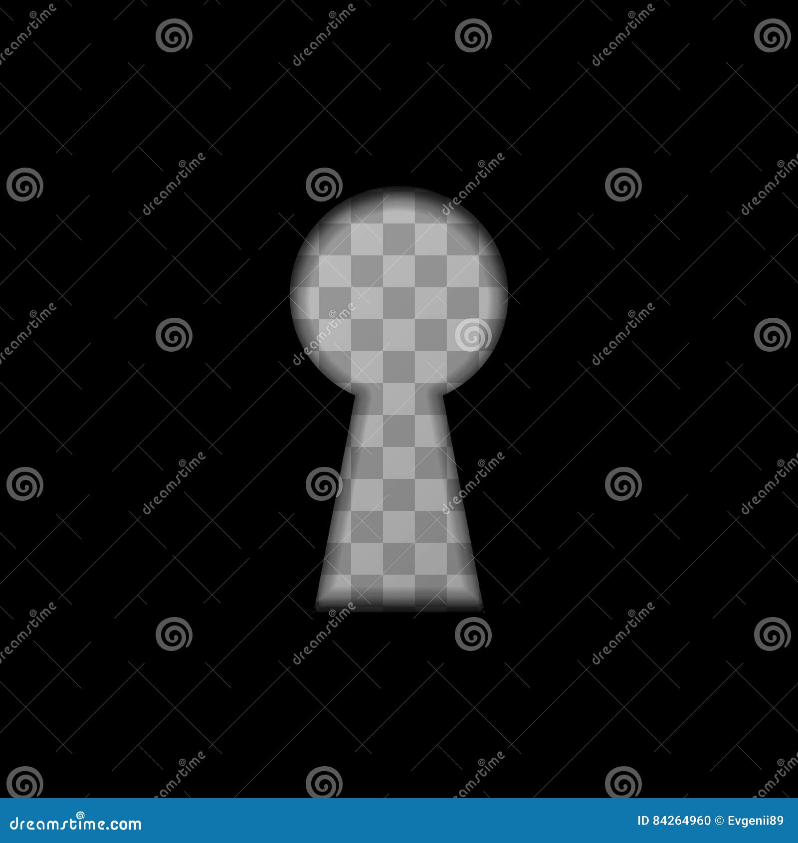 Keyhole Shape Fingerprint Scan Pattern Logo Dash Line, Digital Gateway ...