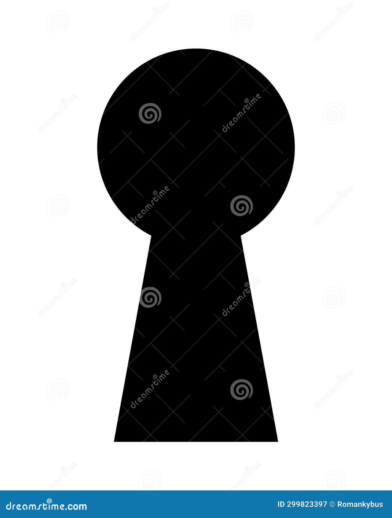 Keyhole Silhouette Outline Vector Symbol Icon Design. | CartoonDealer ...