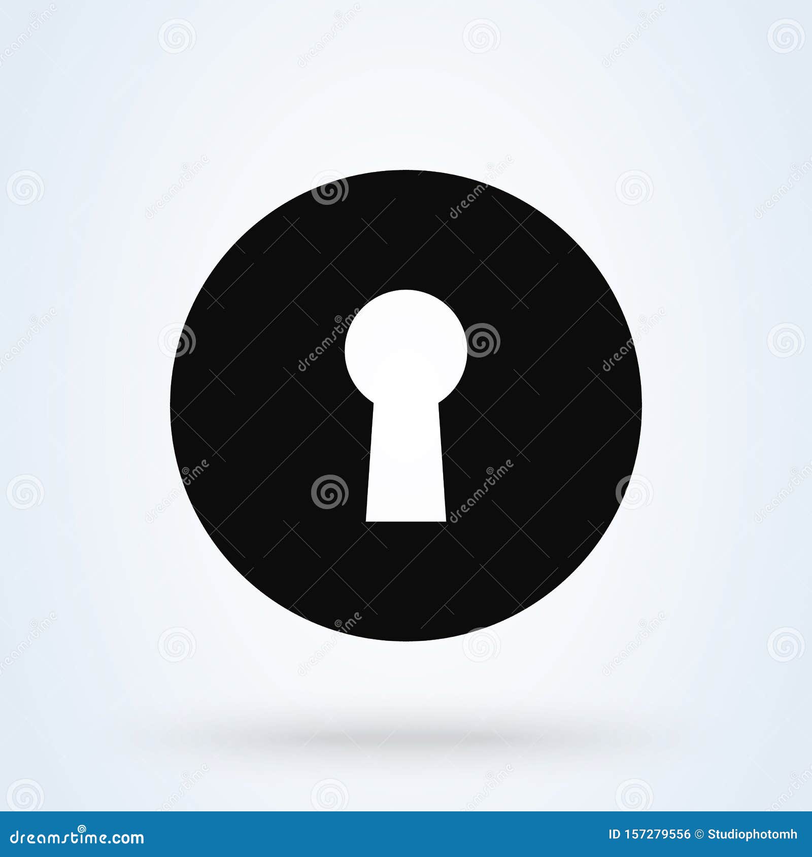 Keyhole Simple Vector Modern Icon Design Illustration Stock Vector ...