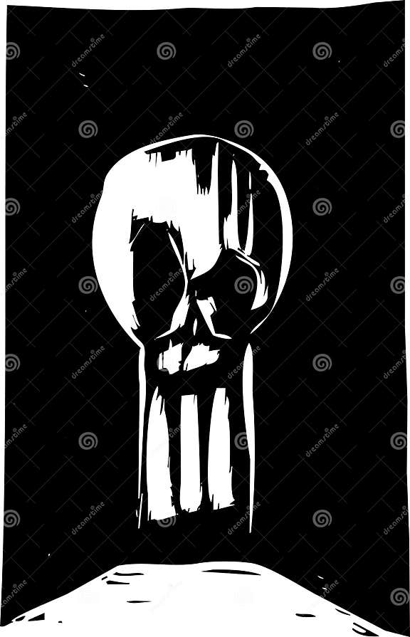 Keyhole Skull stock vector. Illustration of ghost, skeleton - 19932767