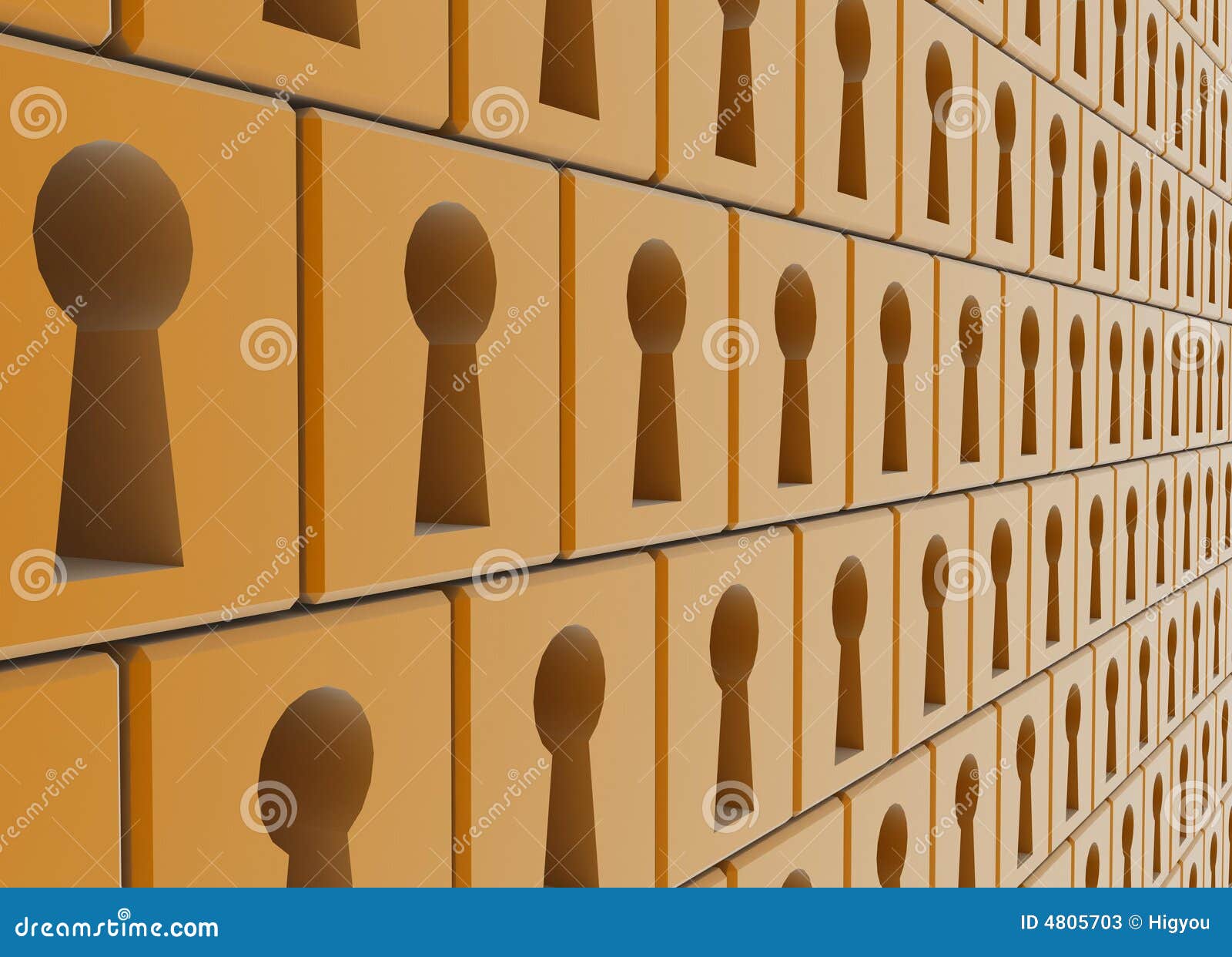 Keyhole Wall stock illustration. Illustration of limit - 4805703