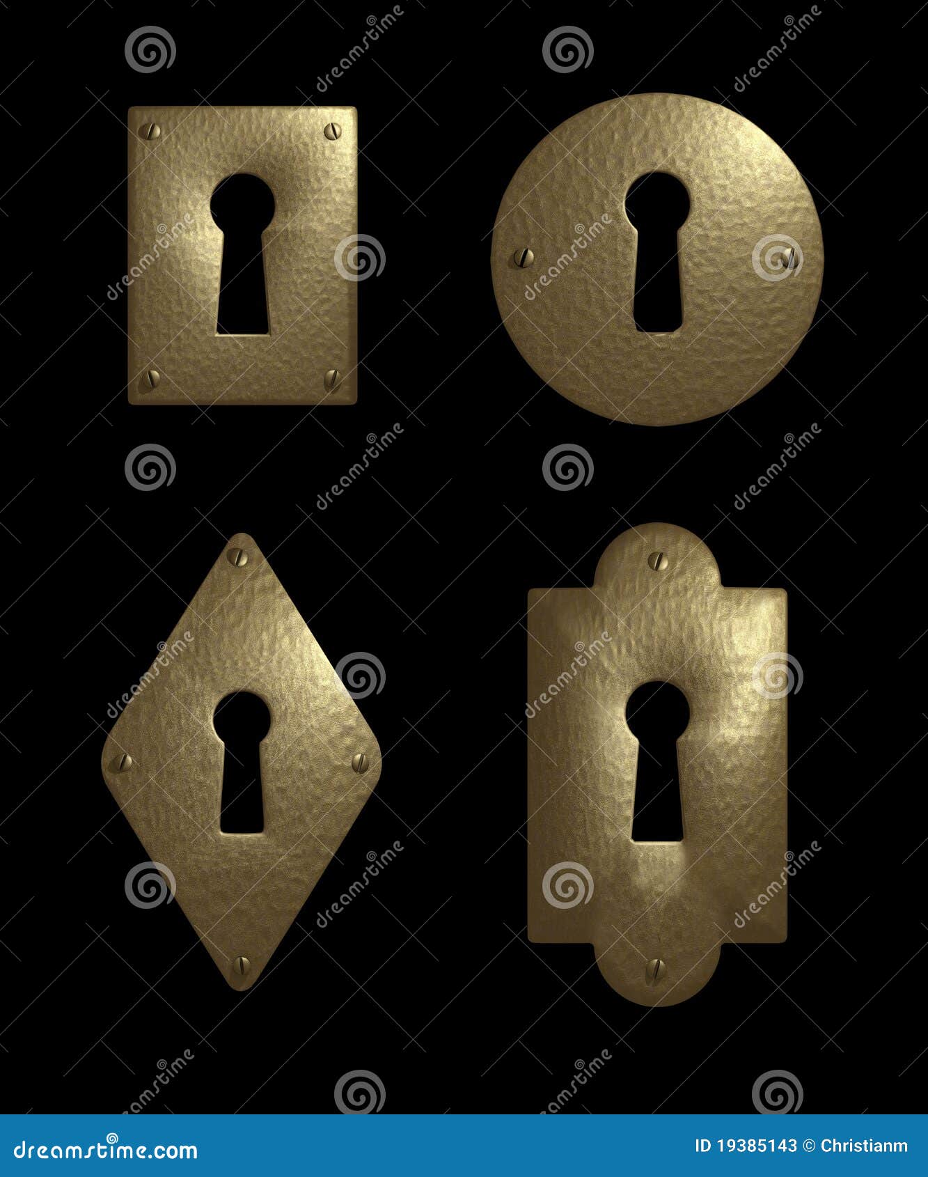 Keyholes stock illustration. Illustration of locked, holes - 19385143
