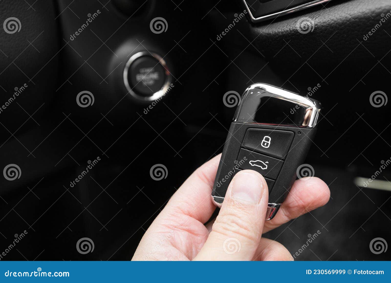 Keyless Remote Control System of a Modern Car - Image Stock Image ...
