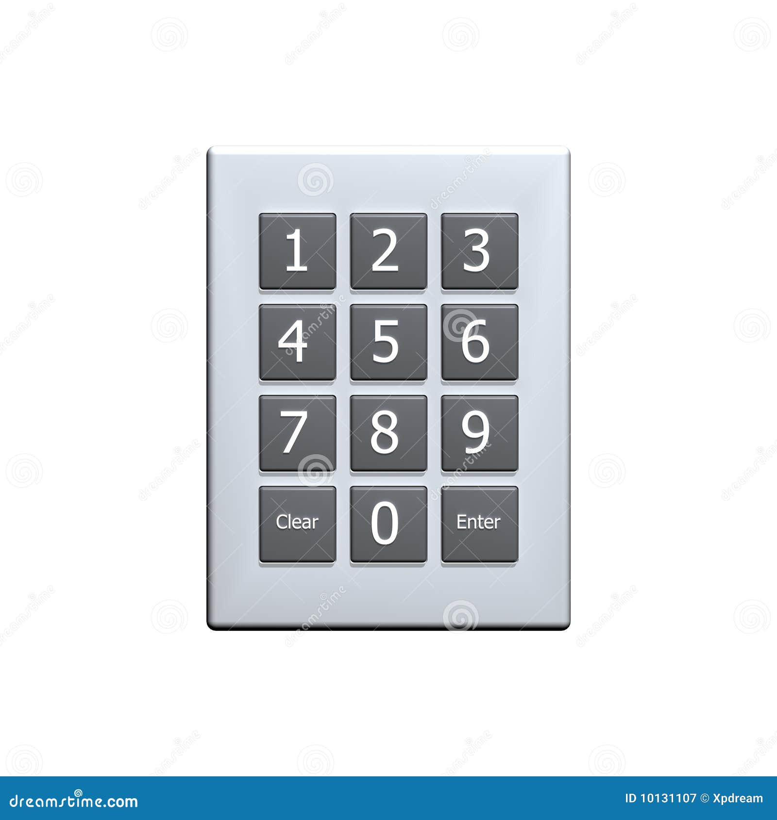 Keypad stock illustration. Illustration of keyboard, code - 10131107