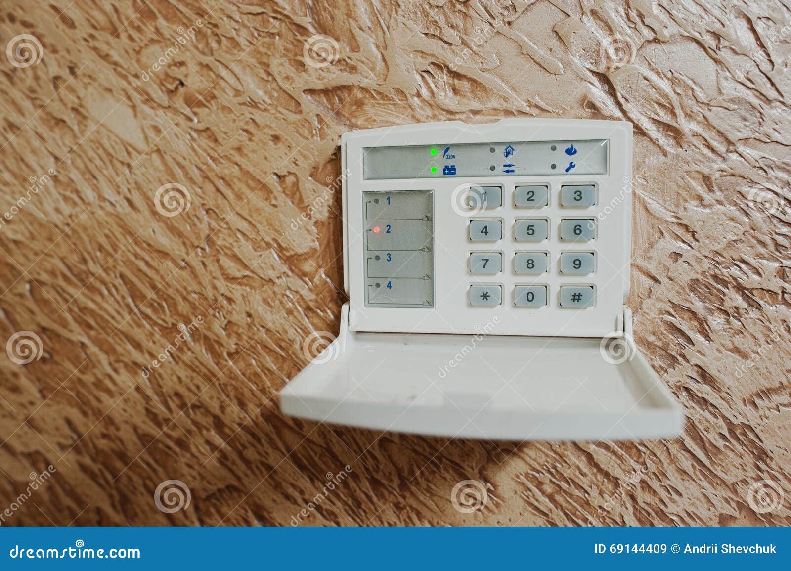 Keypad for Access Control at Home Security Stock Image - Image of home ...