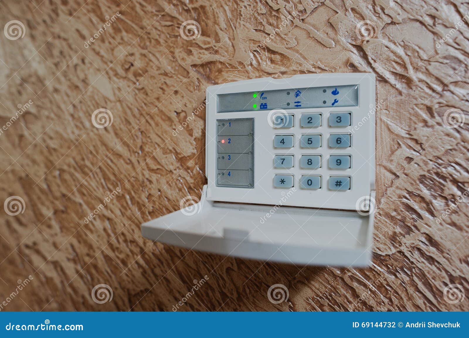 Keypad for Access Control at Home Security Stock Photo - Image of ...