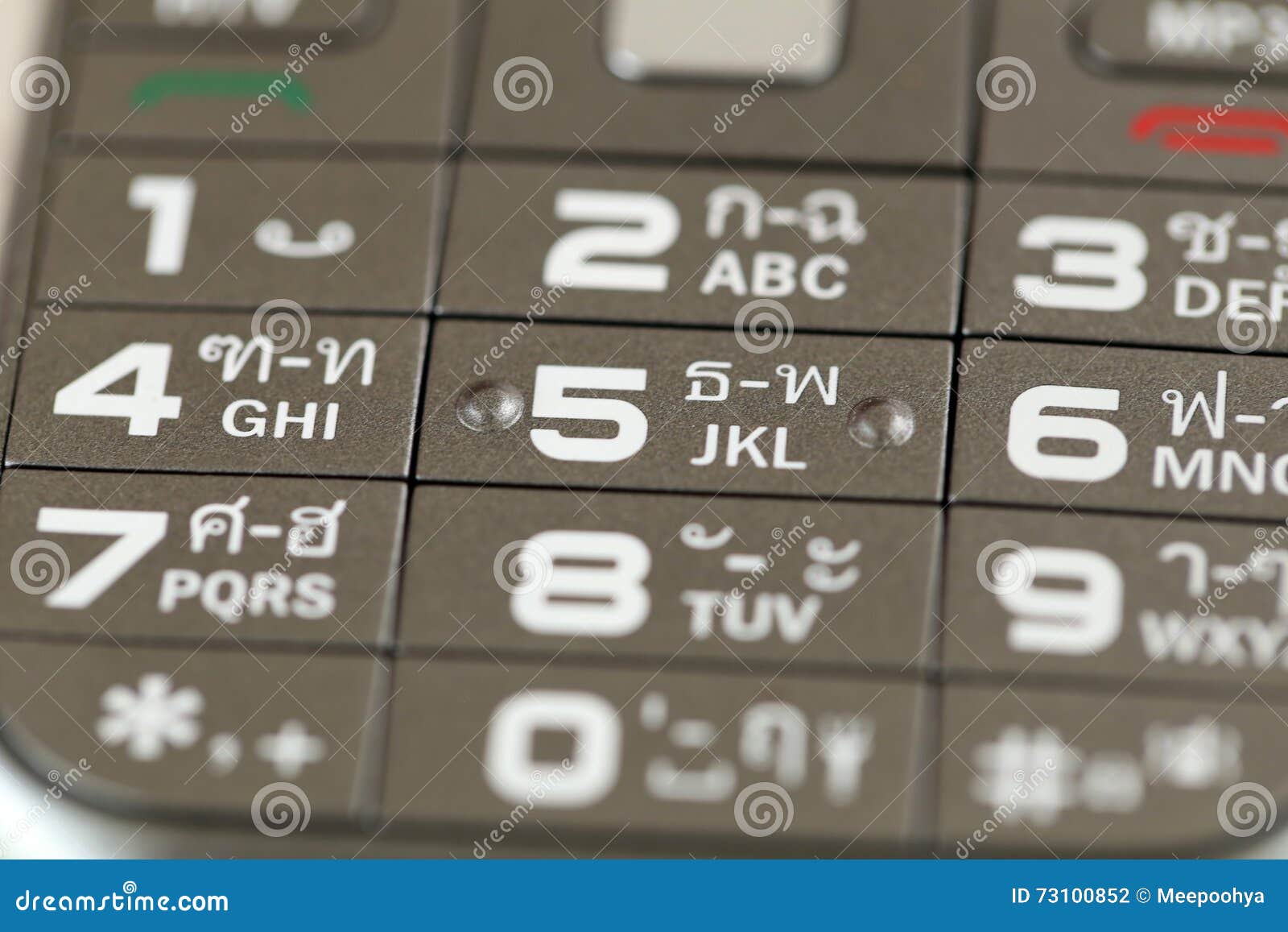 Keypad of a Cell Phone Number. Stock Photo - Image of design, backdrop ...