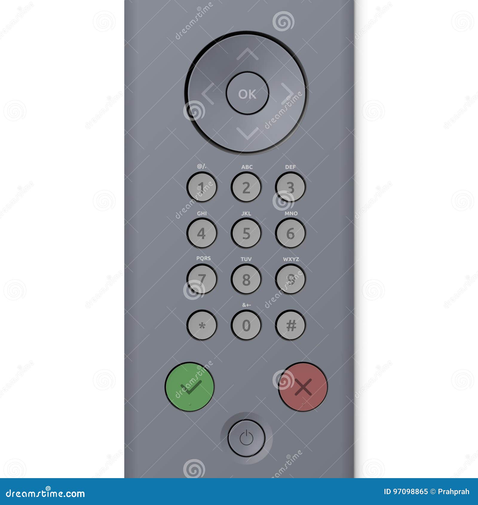 Keypad Control Panel with Buttons Stock Illustration - Illustration of ...
