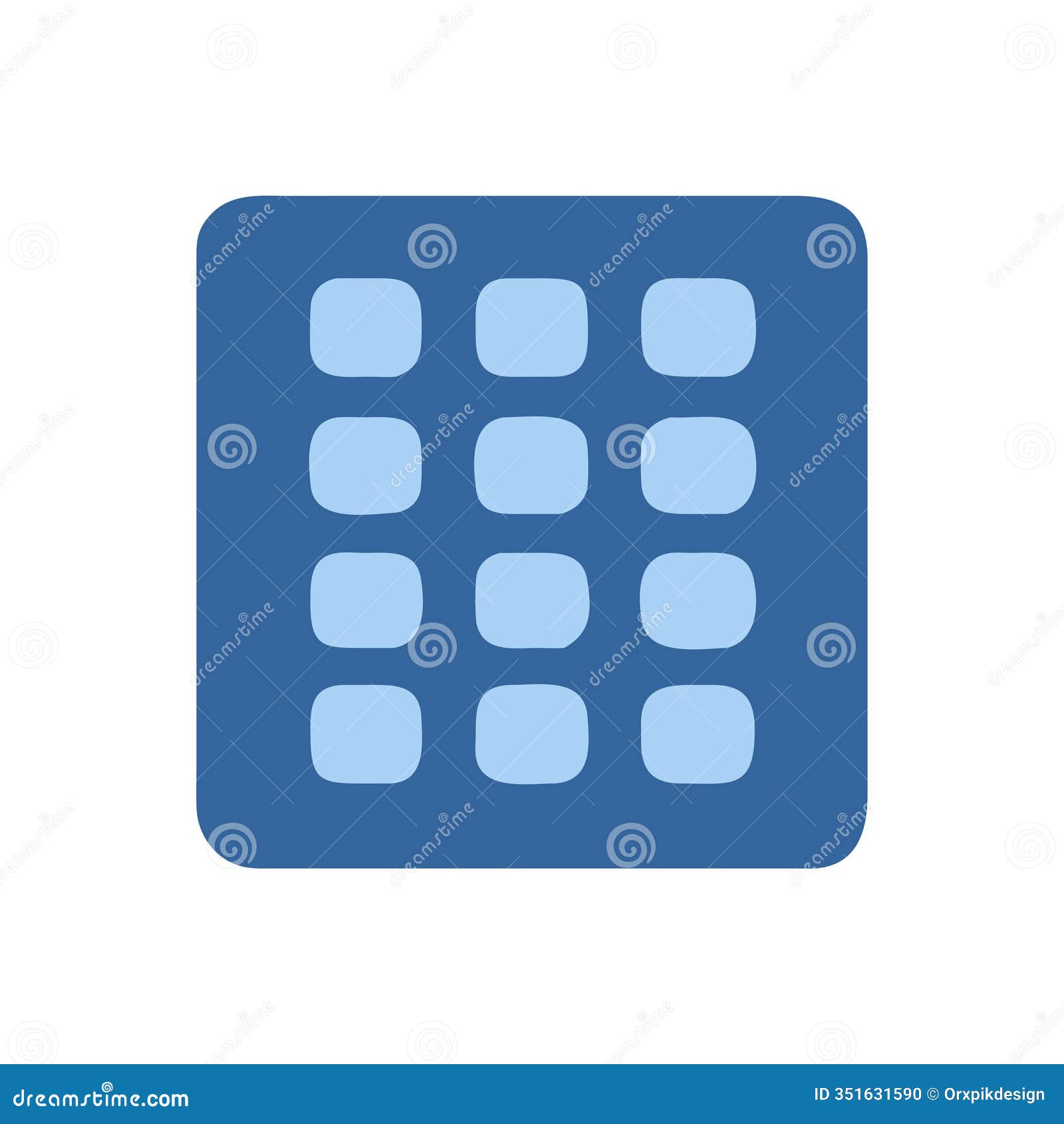 Keypad Icon for Security Access Control Stock Illustration ...