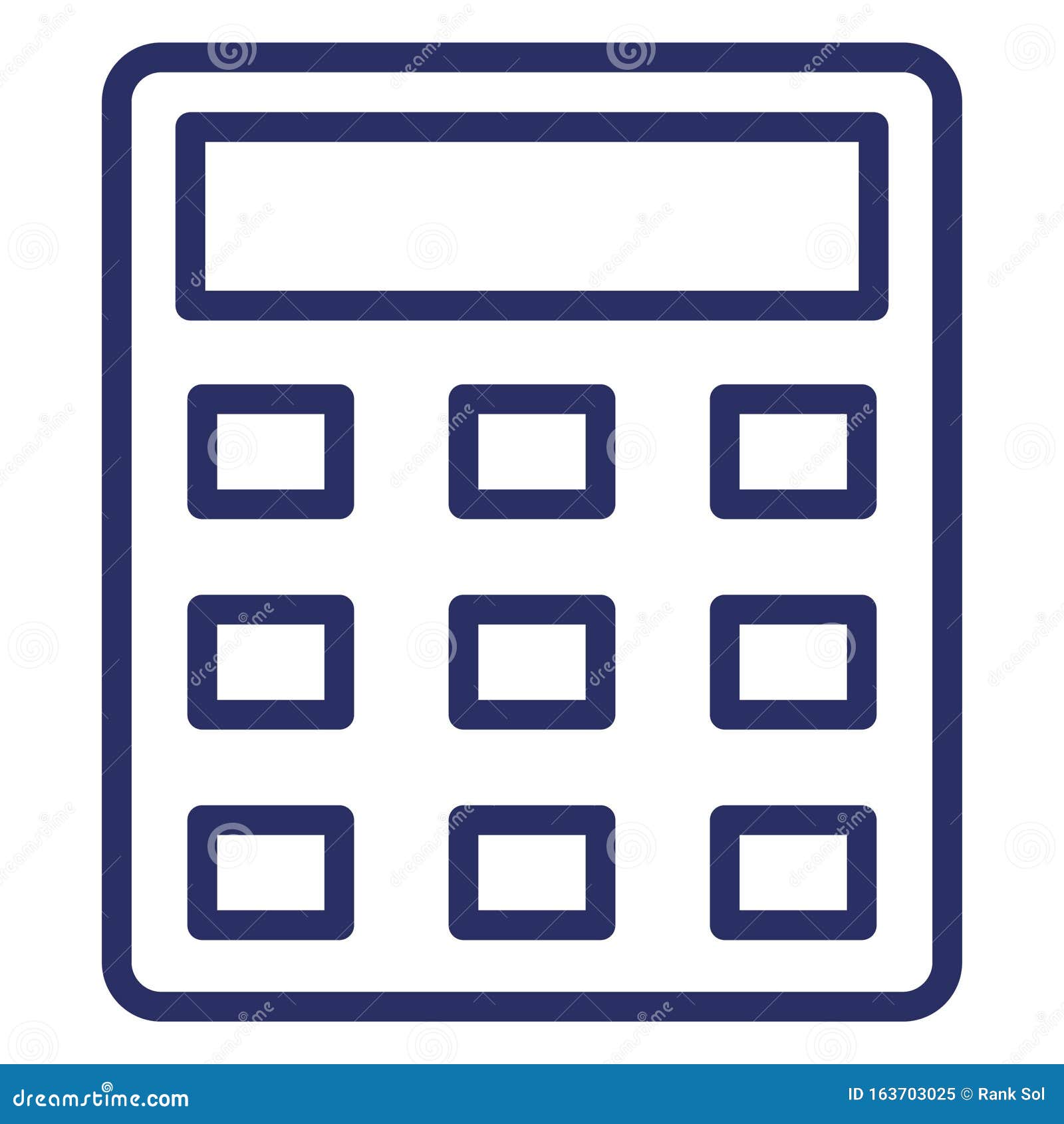 Keypad Isolated Isolated Vector Icon Easily Editable Easily Editable ...