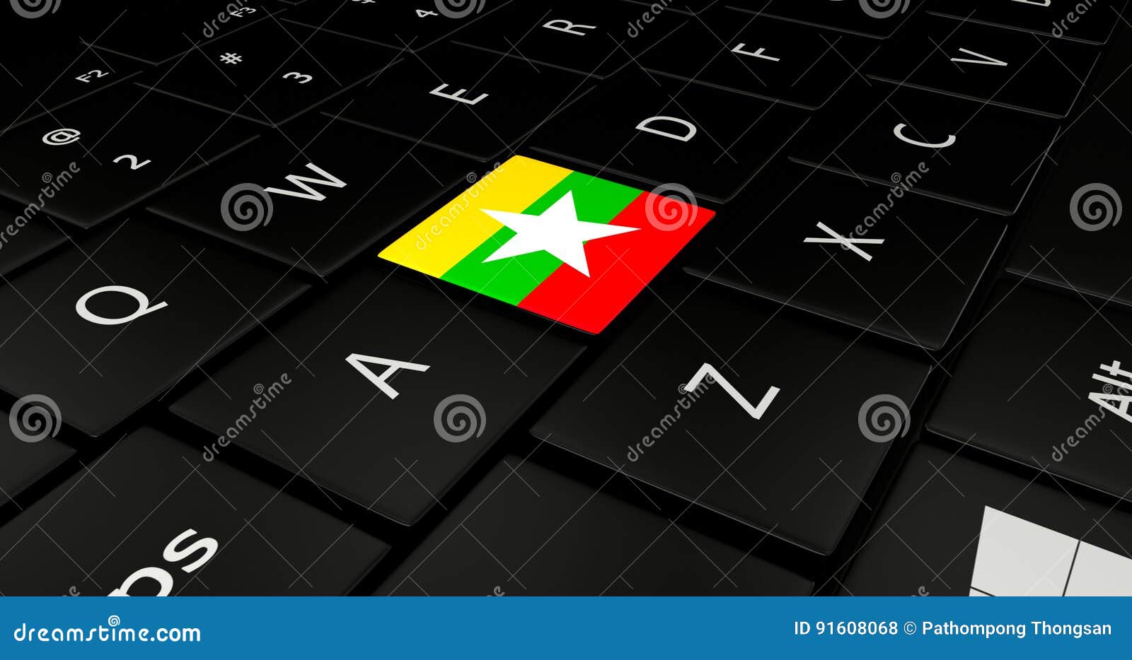 Keypad laptop. stock illustration. Illustration of nation - 91608068