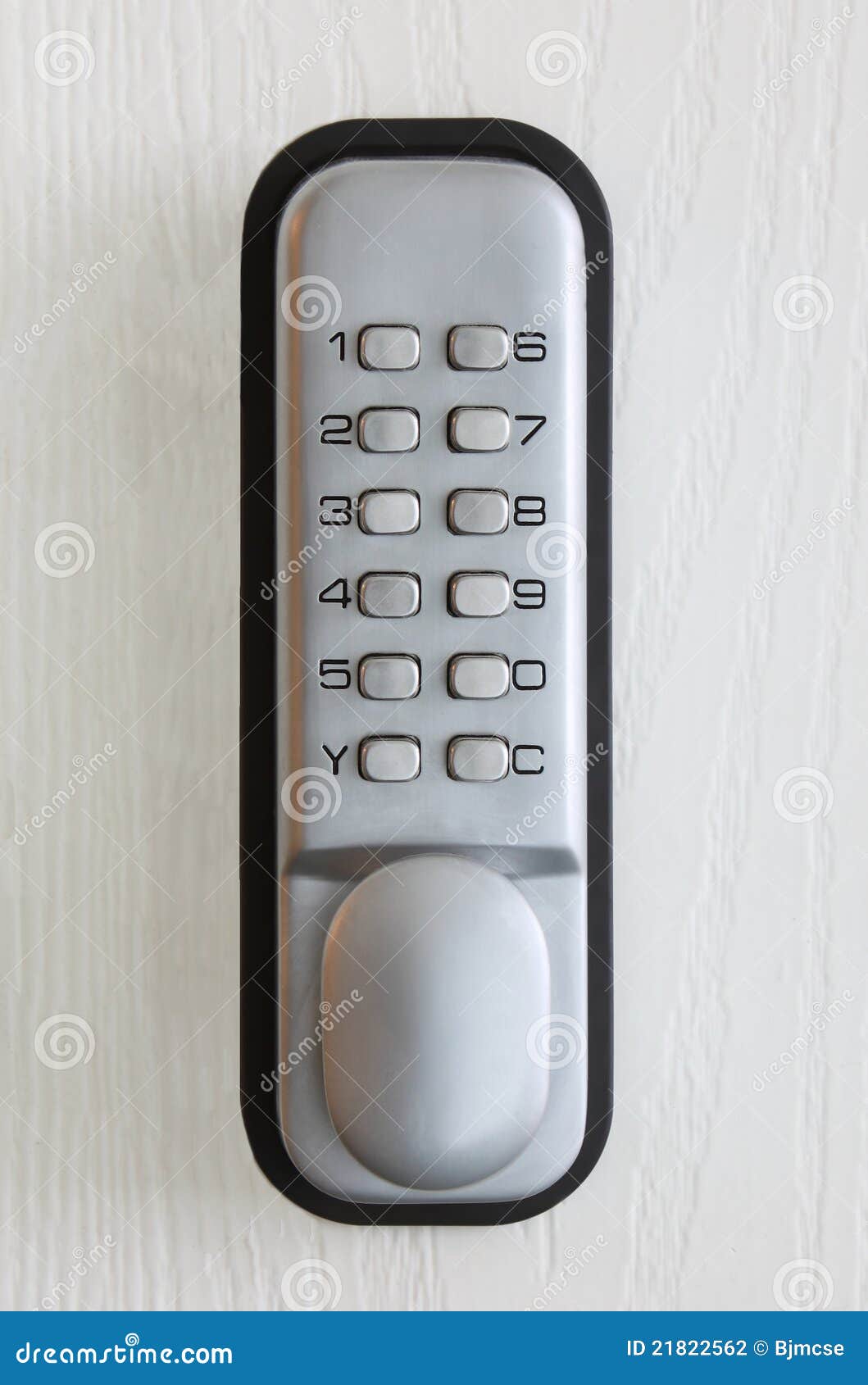 Keypad lock stock photo. Image of brushed, gray, circle - 21822562