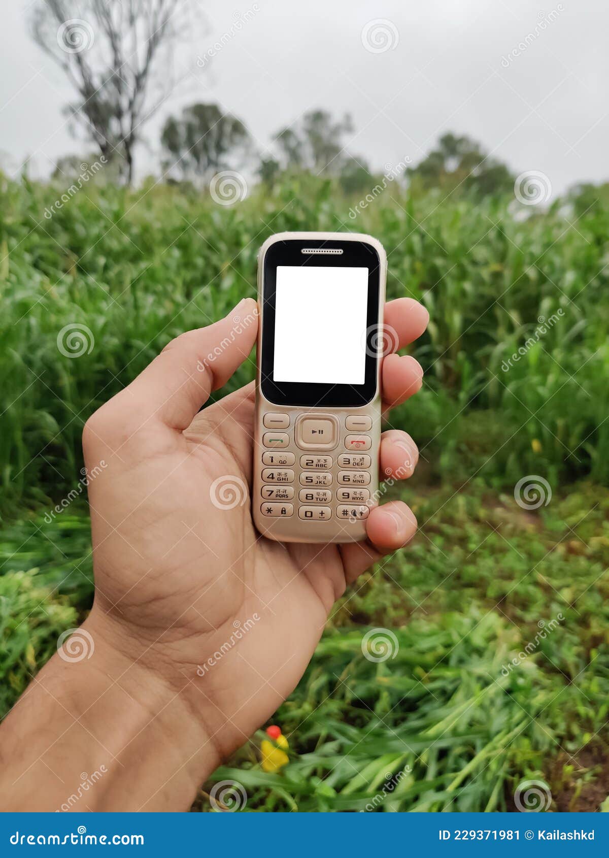 Keypad Mobile Phone Isolated On White Background Royalty-Free Stock ...
