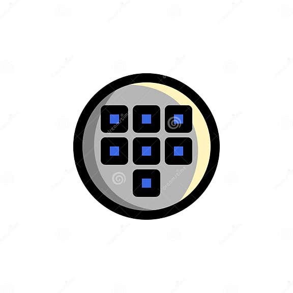 Keypad Icon stock vector. Illustration of icon, identification - 266548346