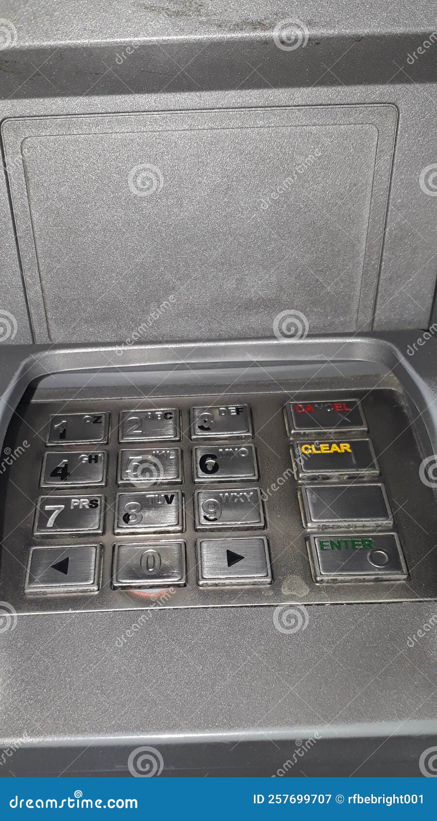 Keypads of Automatic Teller Machine Stock Image - Image of money ...