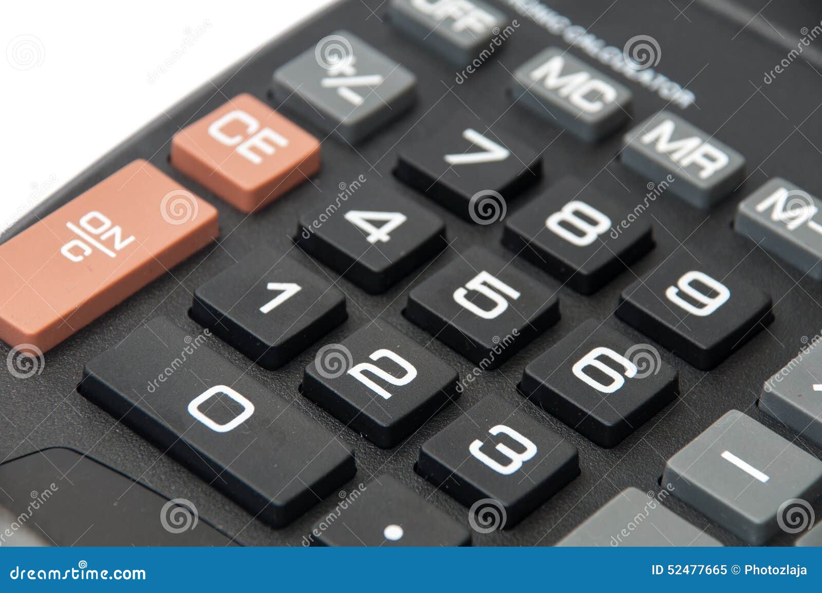 Keypads on the Black Digital Calculator Stock Image - Image of ...
