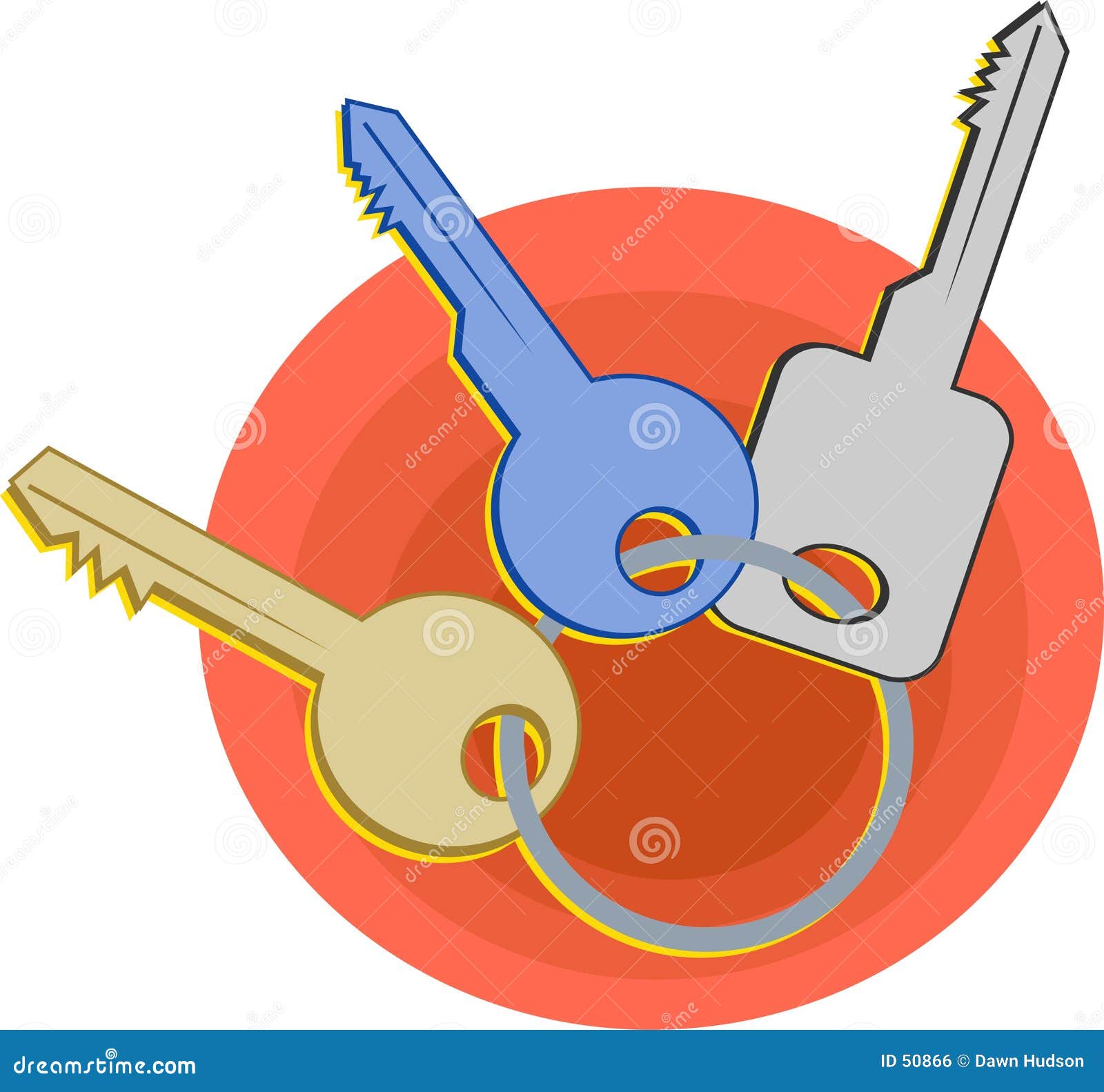 Keys stock vector. Illustration of tools, three, equipment - 50866