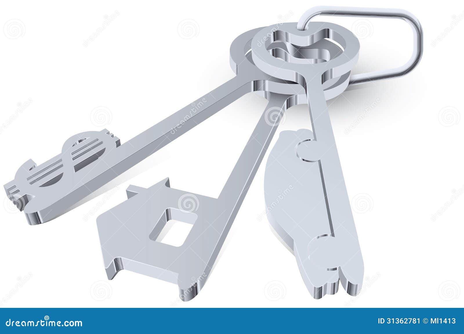 Keys stock vector. Illustration of design, model, silver - 31362781