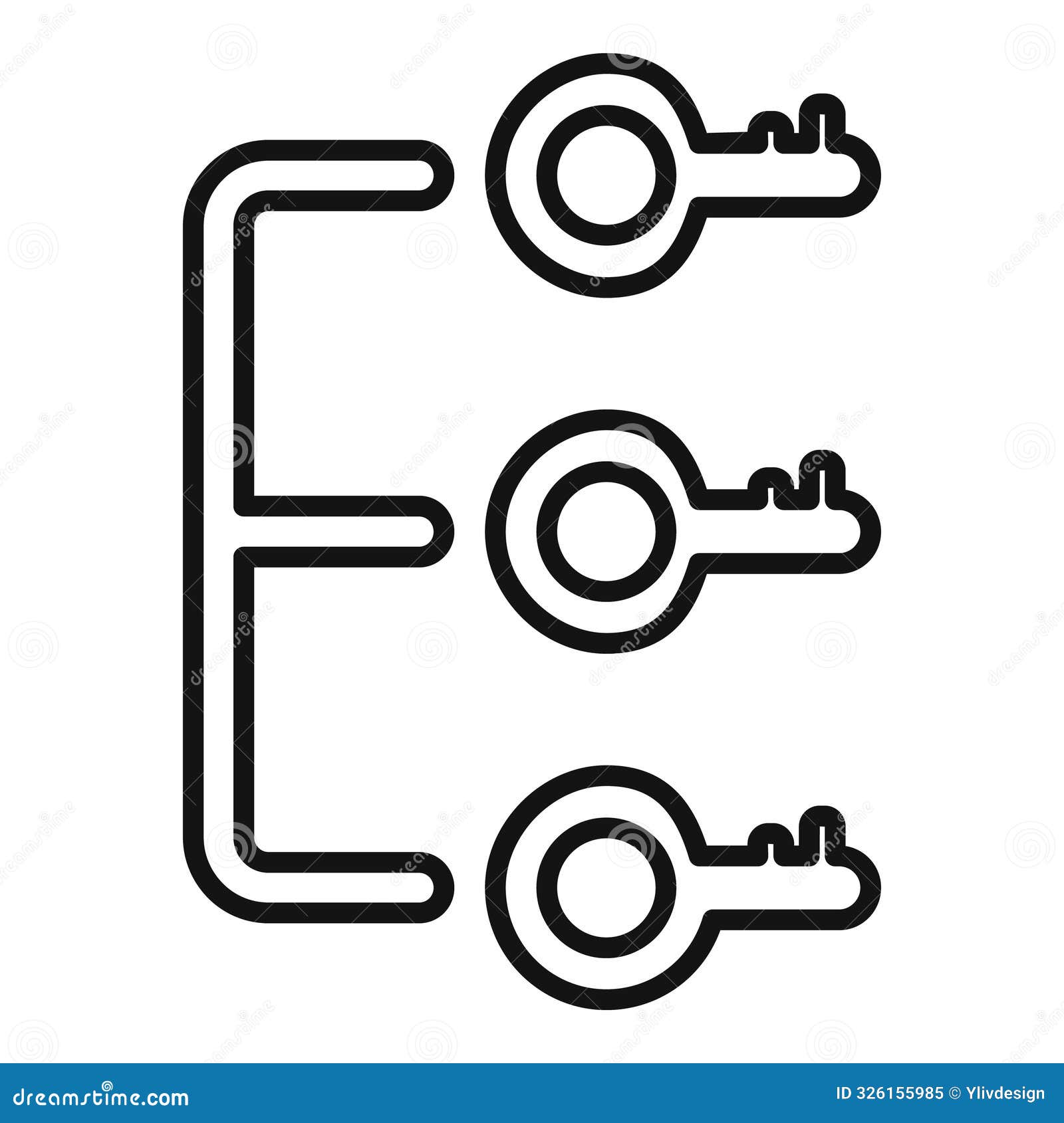 Keys Accessing Data System Representing Password Management Stock ...