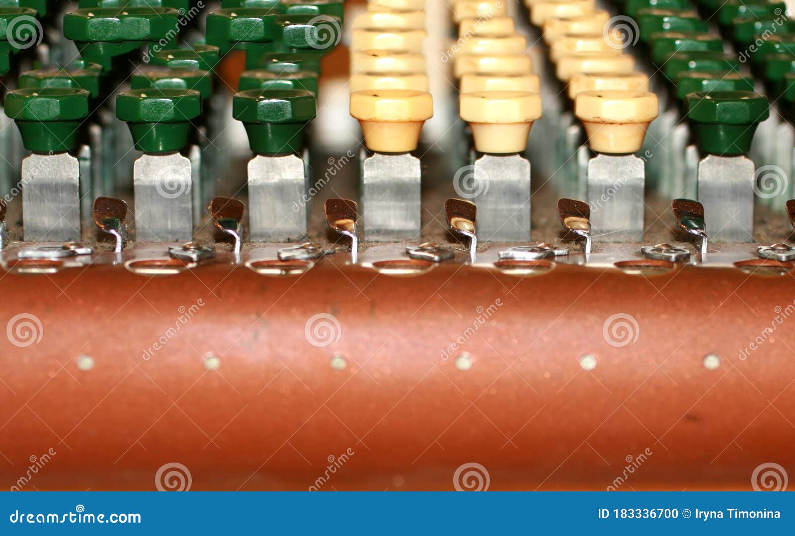Keys of Adding Machine. Old Vintage Adding Machine. Stock Photo - Image ...