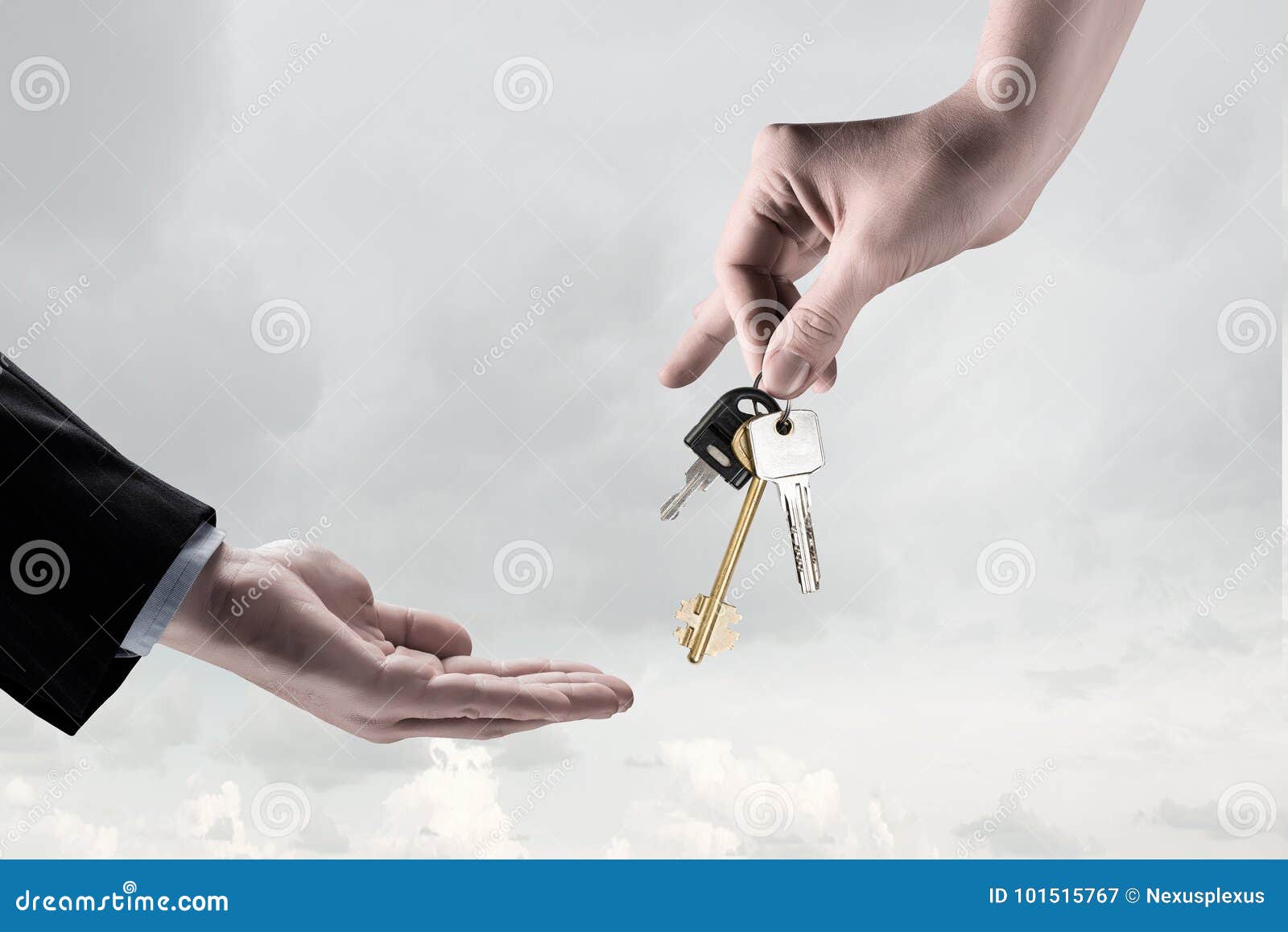 Keys of apartment stock image. Image of bank, finger - 101515767