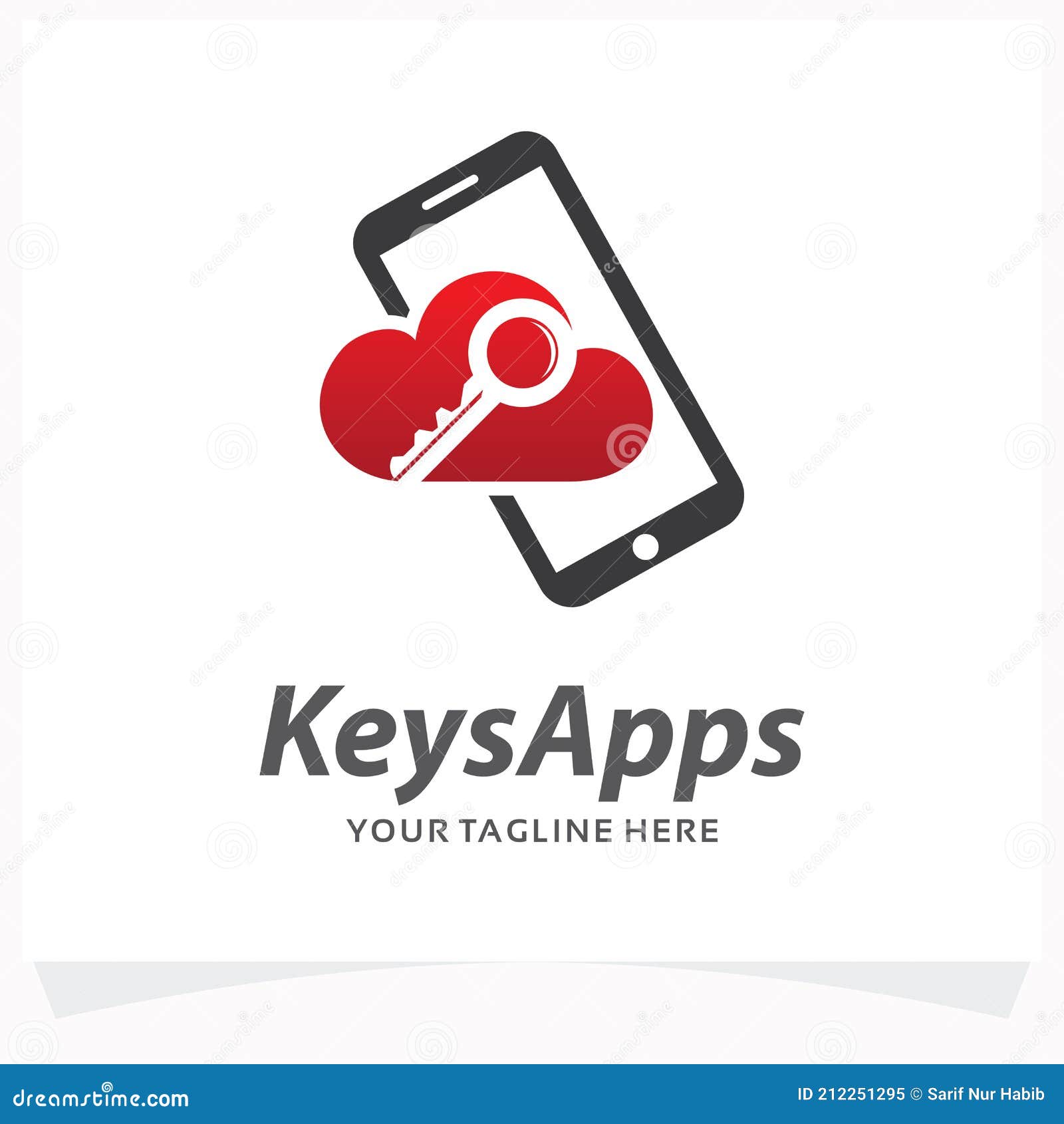 Keys Application Logo Design Template Stock Vector - Illustration of ...