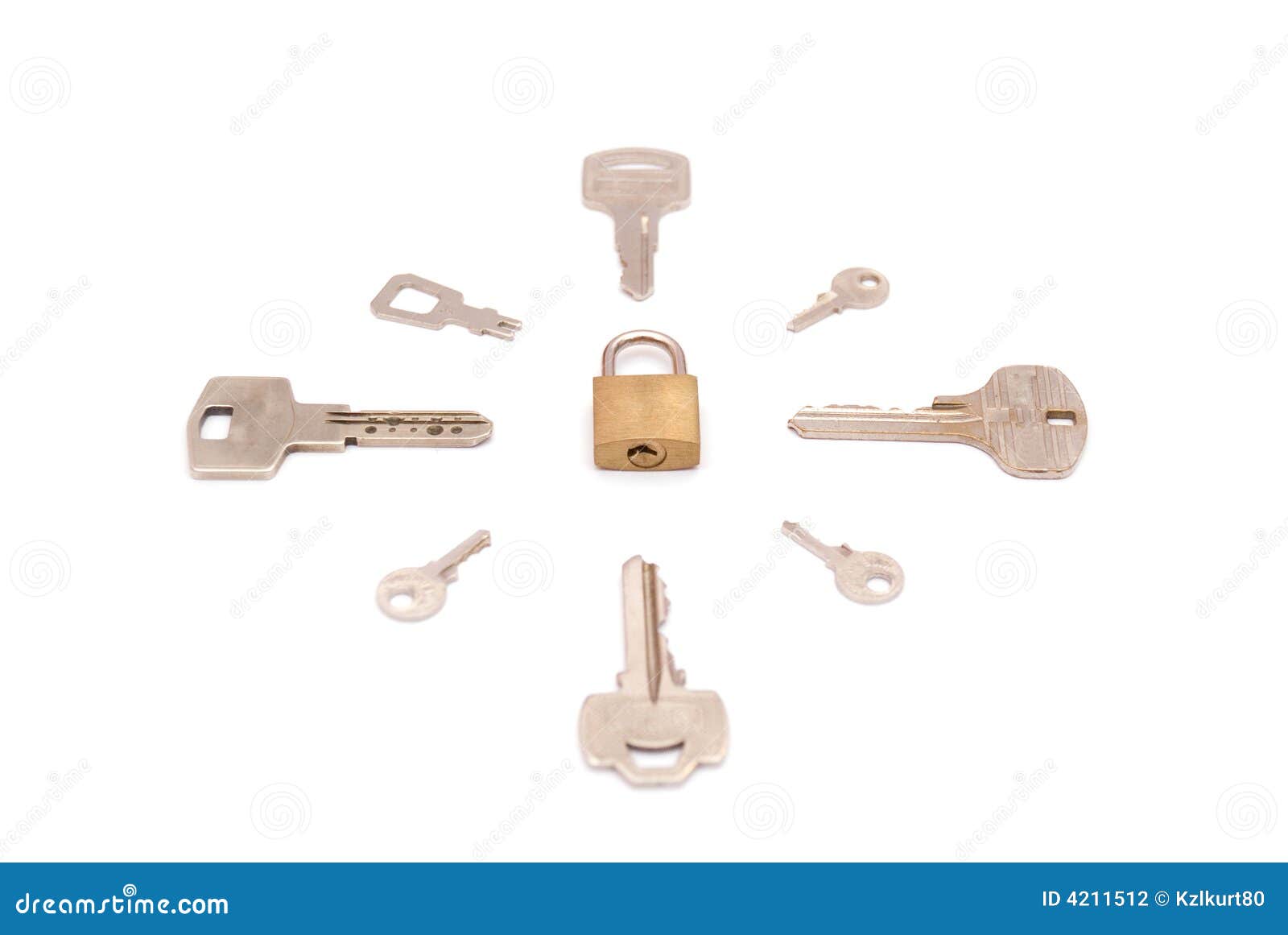 Keys around key-lock stock photo. Image of locker, path - 4211512