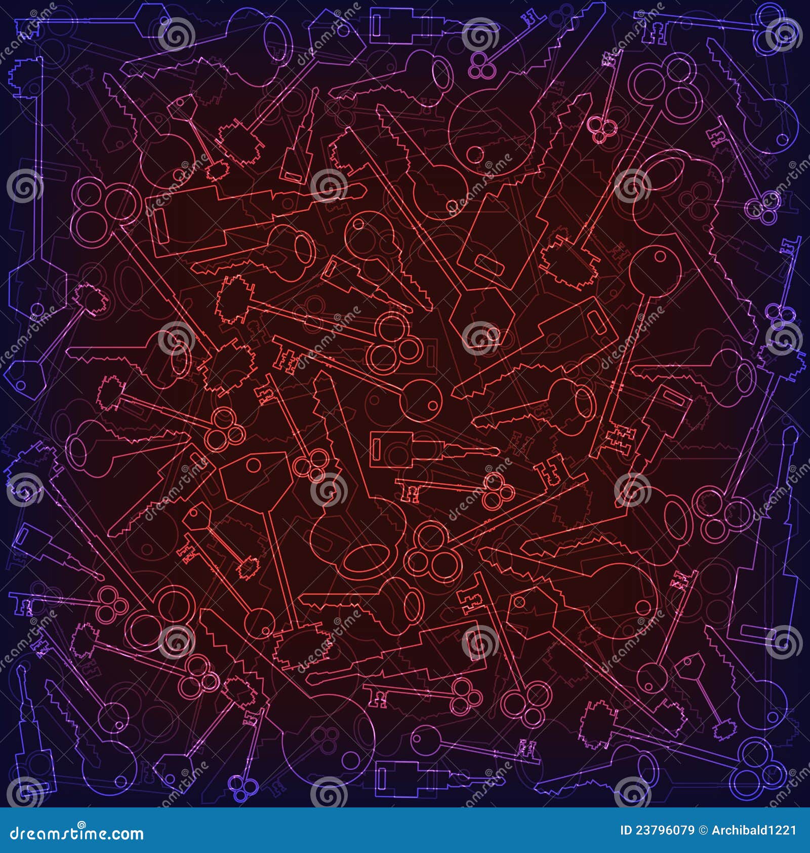 Keys background stock vector. Illustration of creative - 23796079