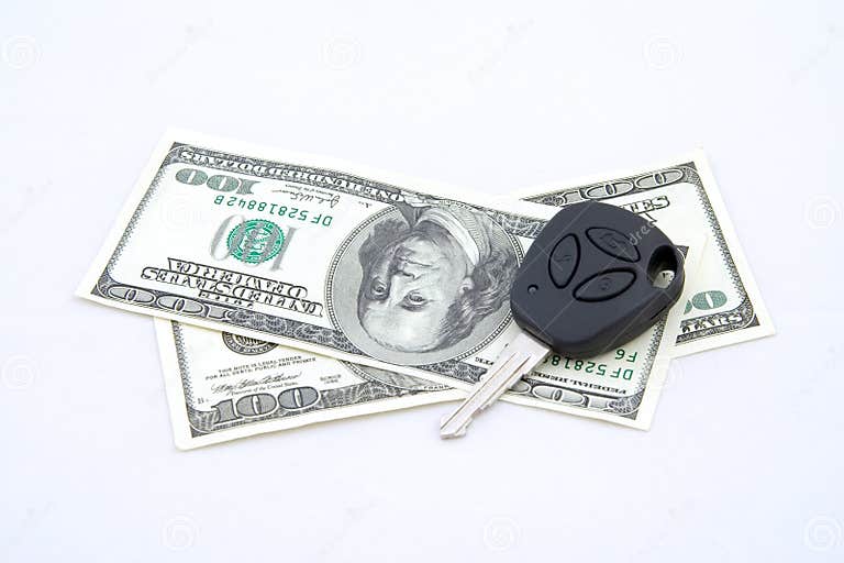 Keys and cash stock photo. Image of remote, currency, security - 928634