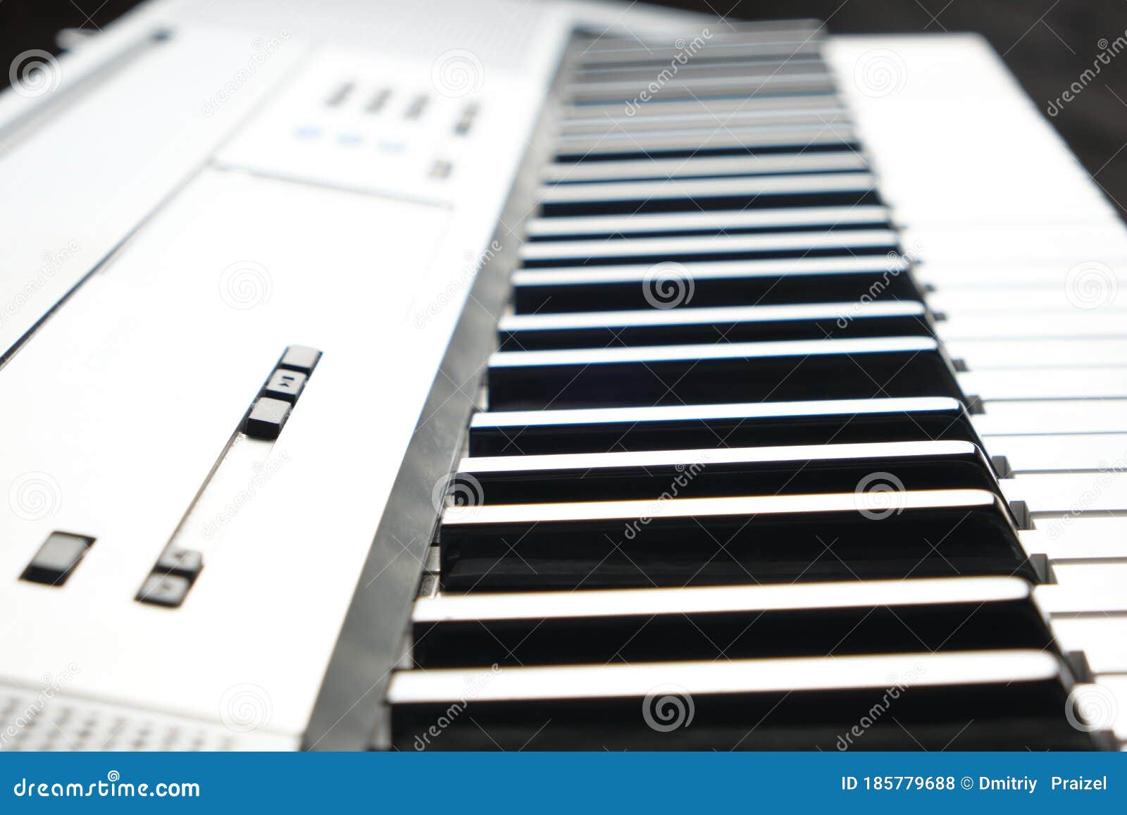 Keys and Control Panel of the Music Synthesizer Stock Photo - Image of ...