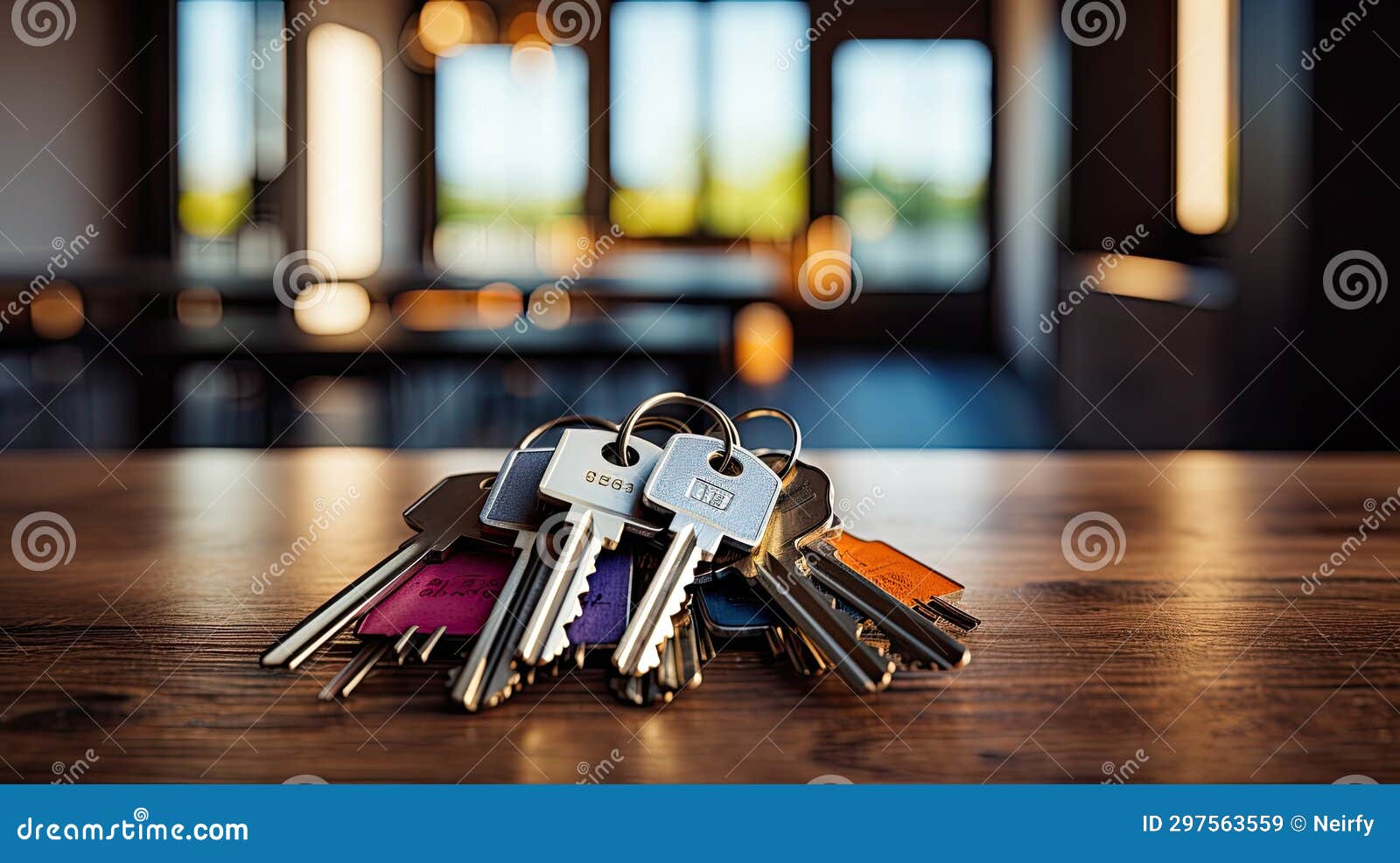 House with keys stock image. Image of loan, leaf, door - 297563559