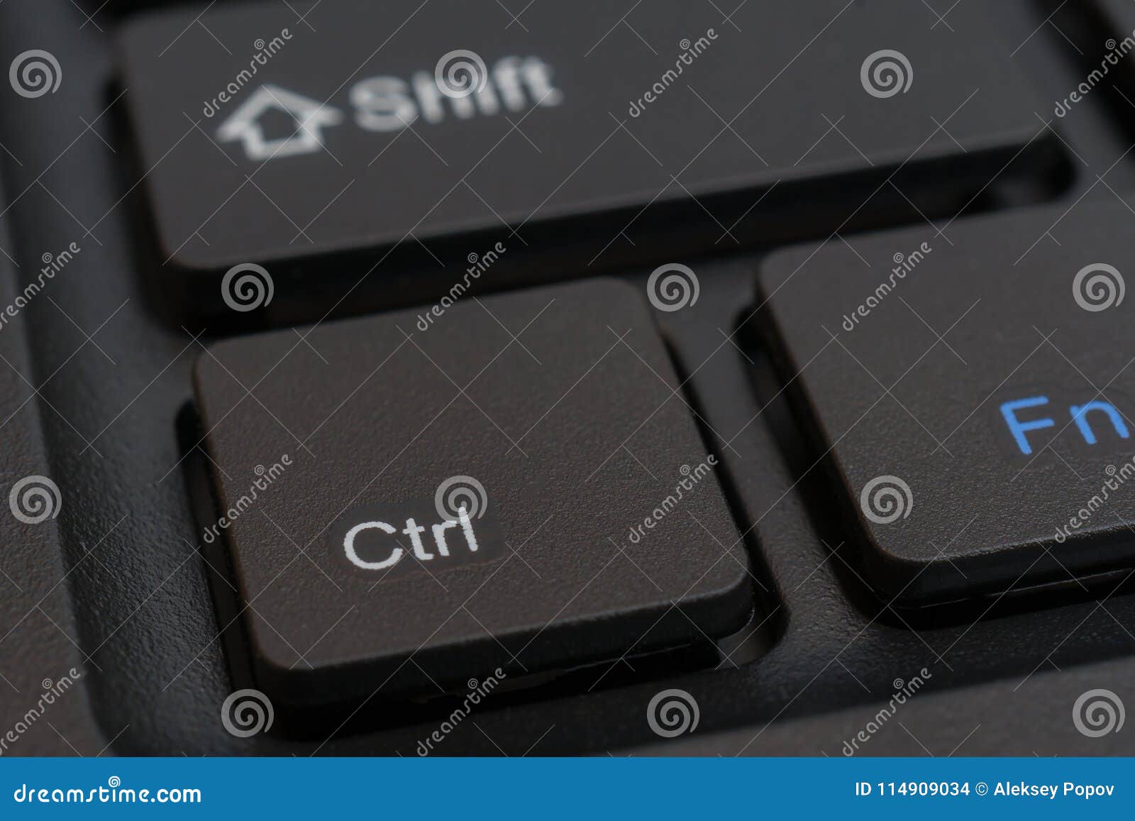 Black Keys of a Computer Keyboard. Stock Photo - Image of enter, green ...
