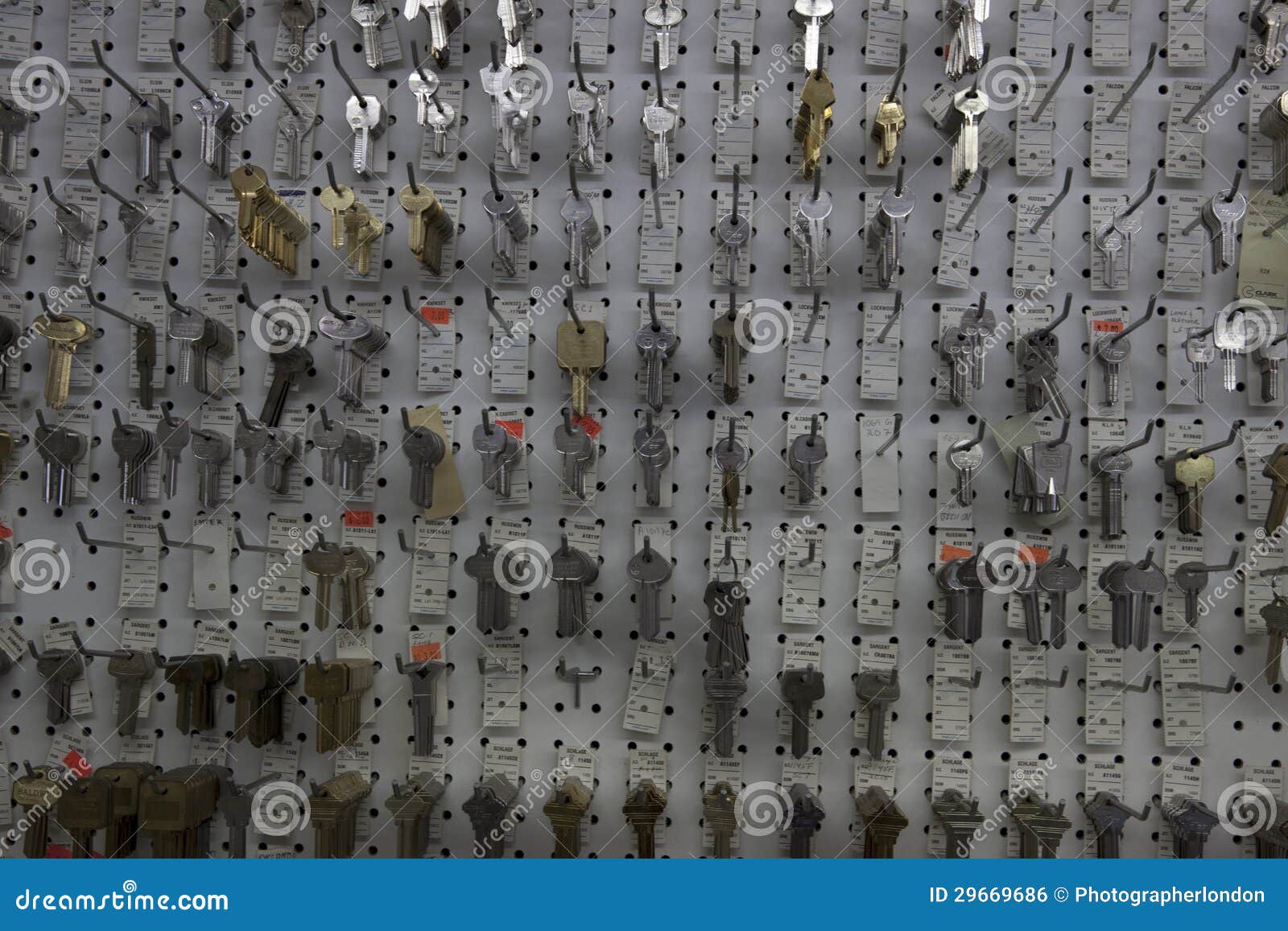 Keys on display in store stock photo. Image of view, small - 29669686