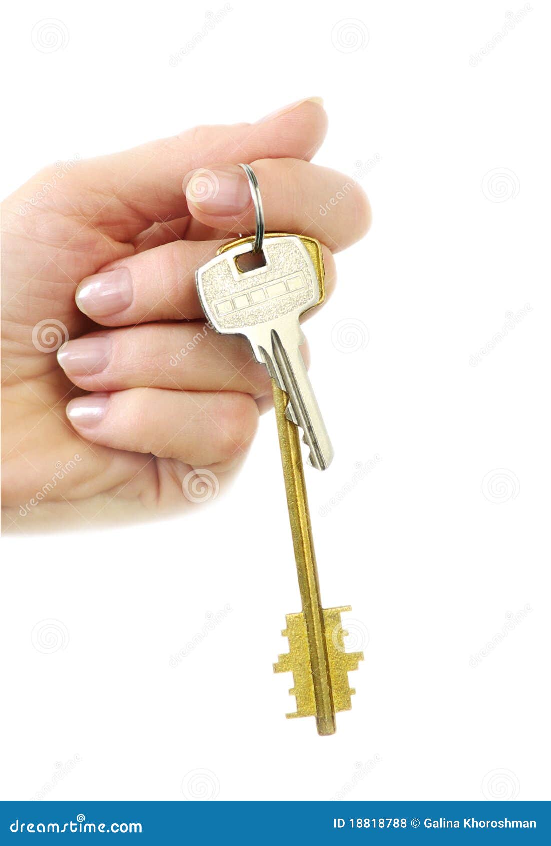 Keys in hand stock photo. Image of hand, hold, bunch - 18818788