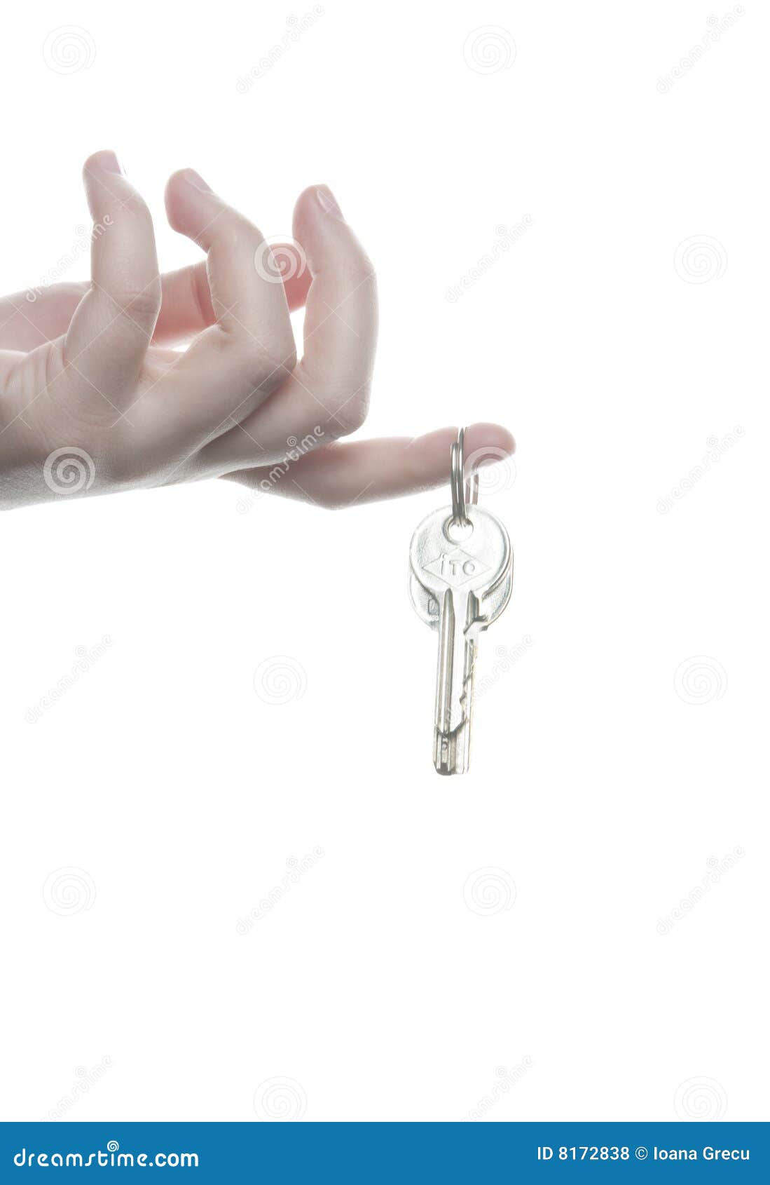 Keys in hand stock photo. Image of handing, hand, purchase - 8172838