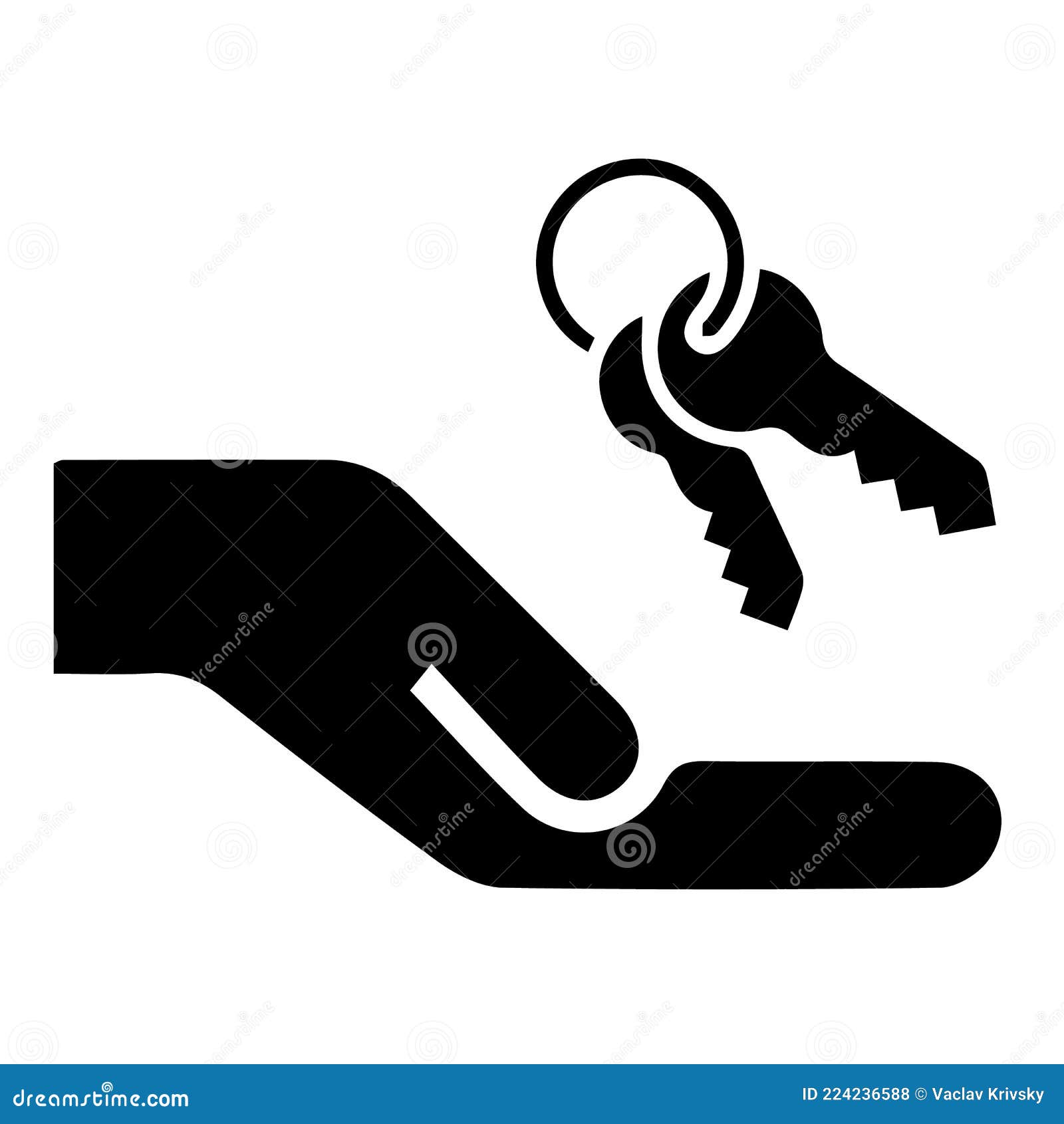 Keys in Hand Vector Icon Eps 10 Stock Vector - Illustration of chain ...