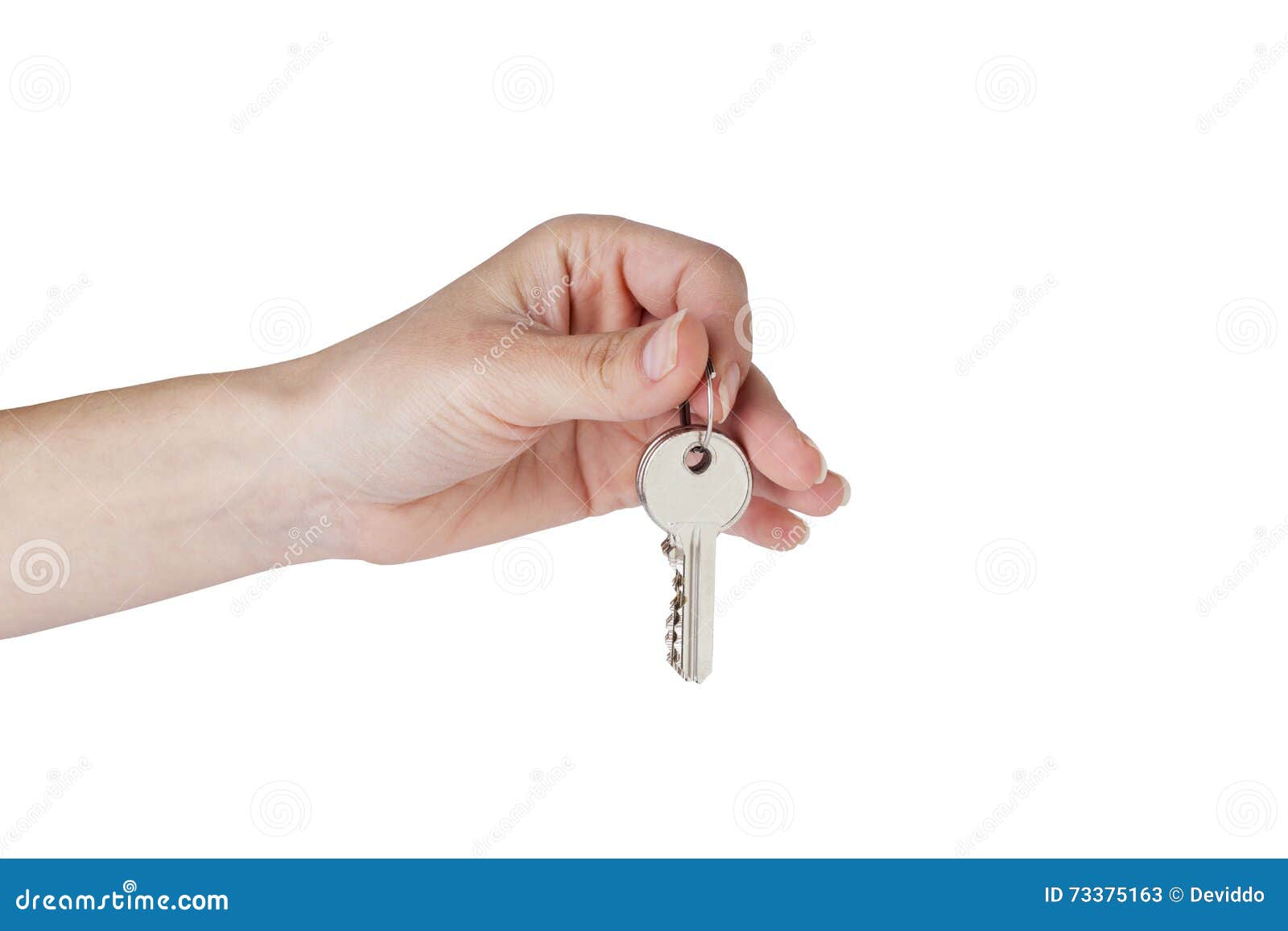 Keys in hand stock image. Image of business, isolated - 73375163