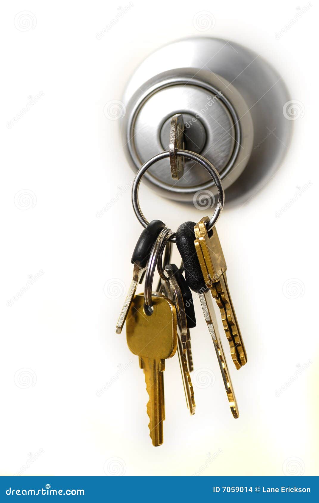 Keys in Lock stock photo. Image of locked, unlock, gold - 7059014